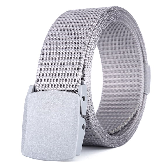 Men Classic Solid Color Military Canvas Waist Belts Automatic Buckle ...