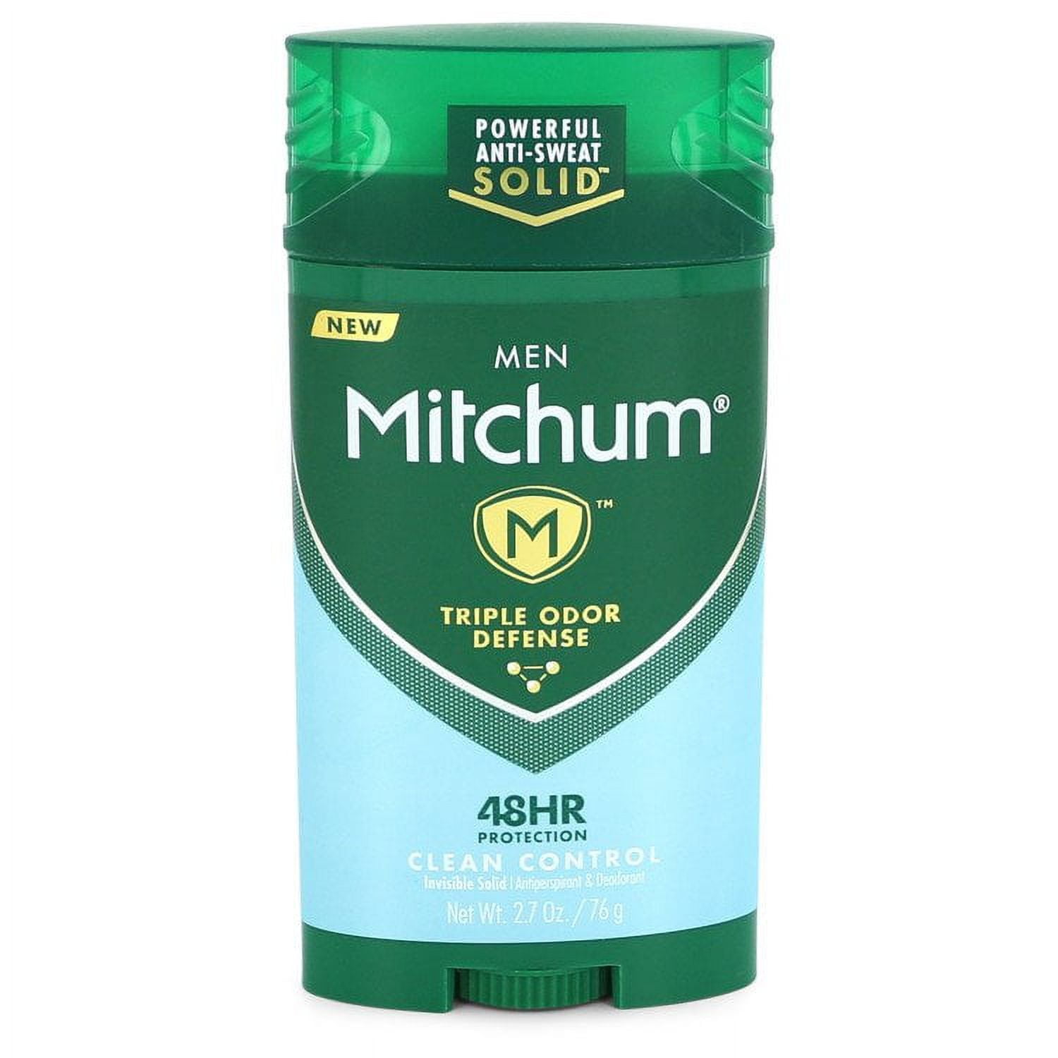 Mitchum Solid Deodorant for Men, 48-Hour Protection, Fresh Defense, 2.7 ...