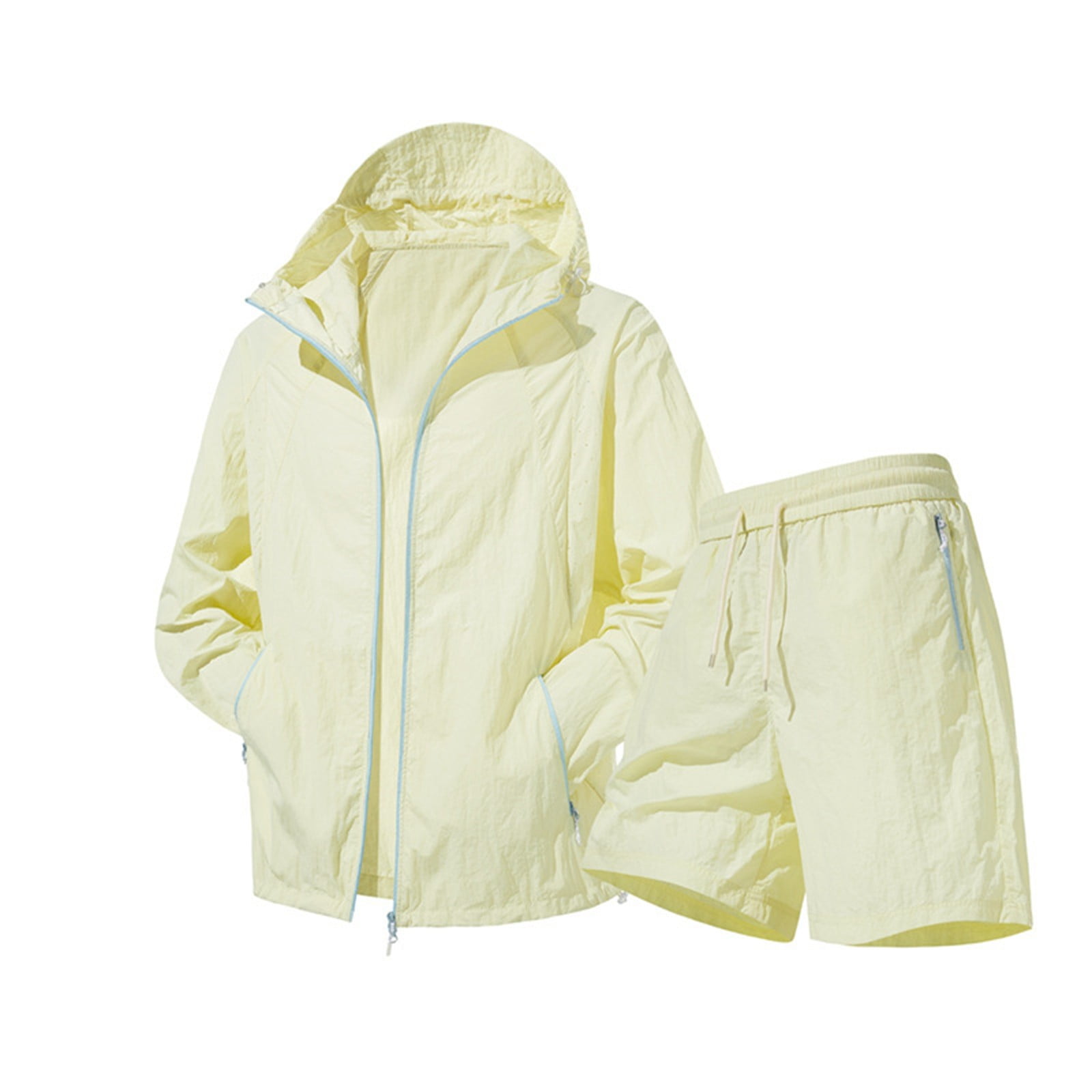 Men Clothing Men's Outdoor Suit With Hood Summer Lightweight ...