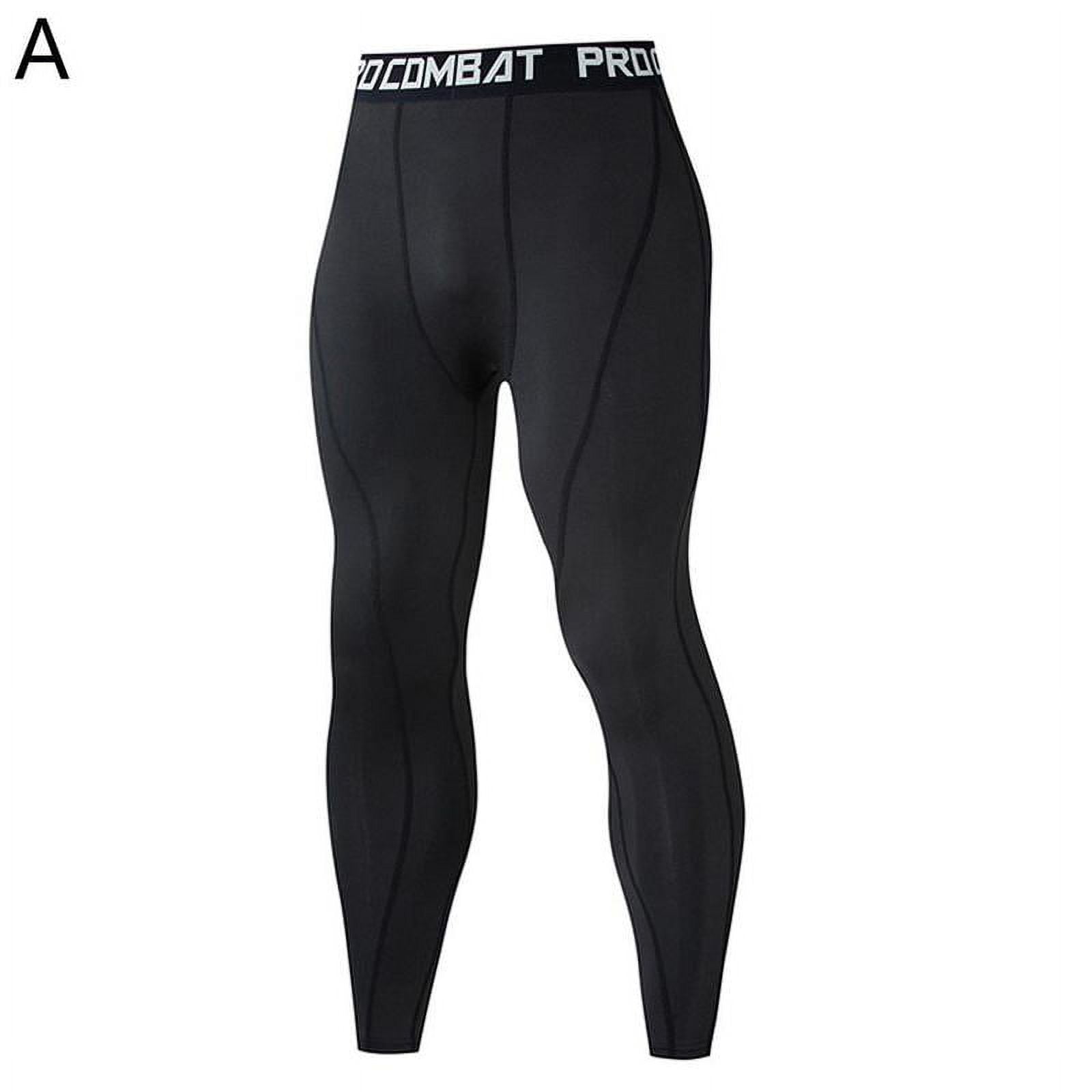 Men Compression Tight Leggings Running Sports Male Jogging Trousers Gym ...