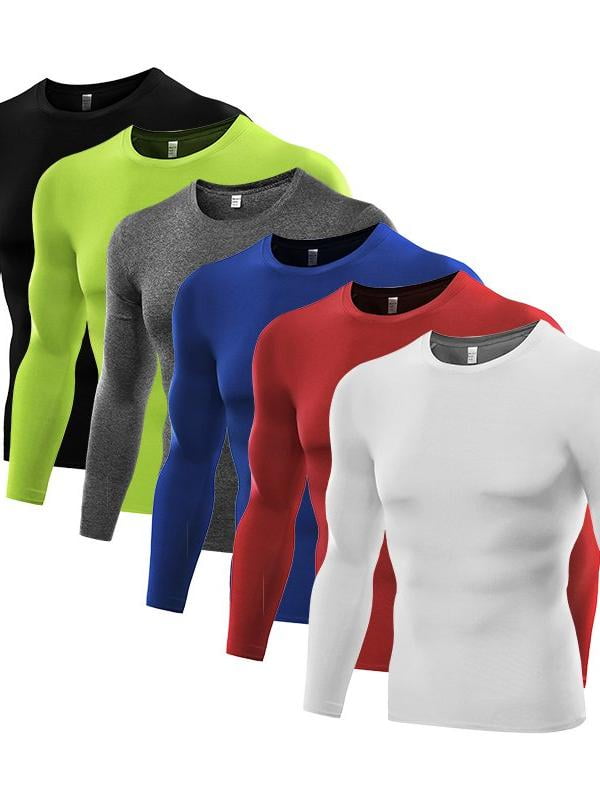 Men Compression Tops Sports Gym Quick Dry T-shirt Gym Clothing Fitness ...