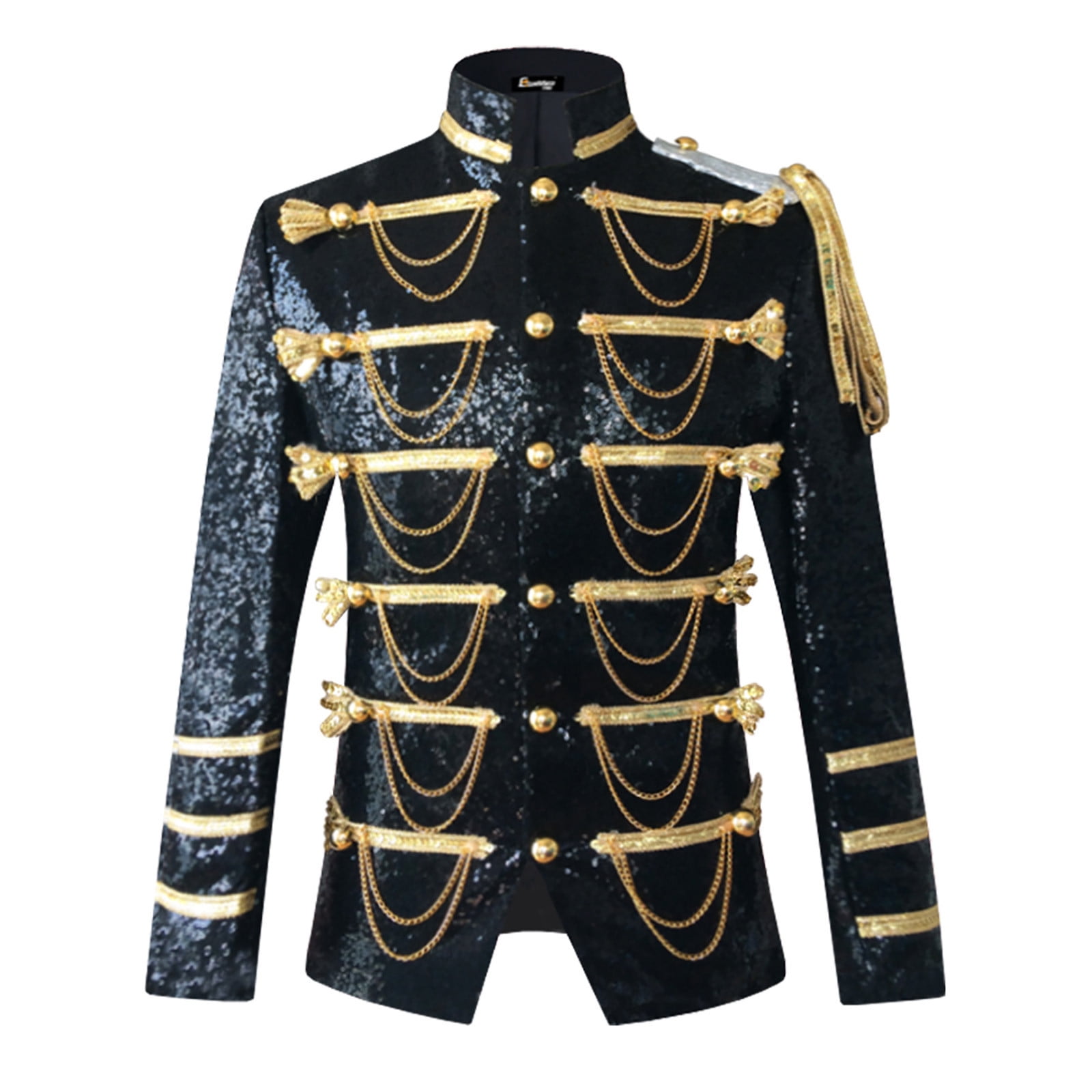 Men Costume Jacket Sequins Tux Swallowtail Suit For Wedding Dinner ...