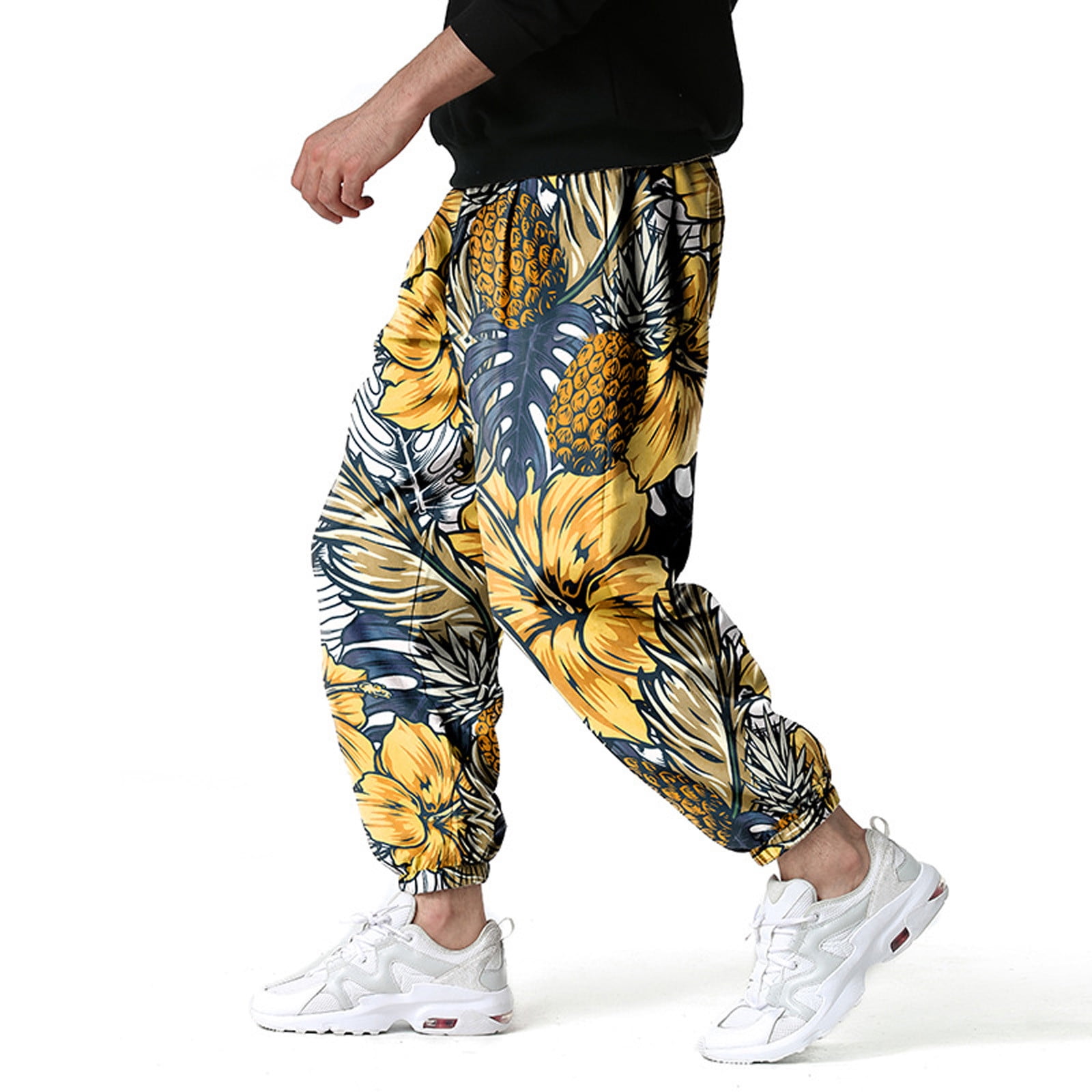 Men Cotton Baggy Hippie Yoga Harem Pants Funky Printed Plus Size ...