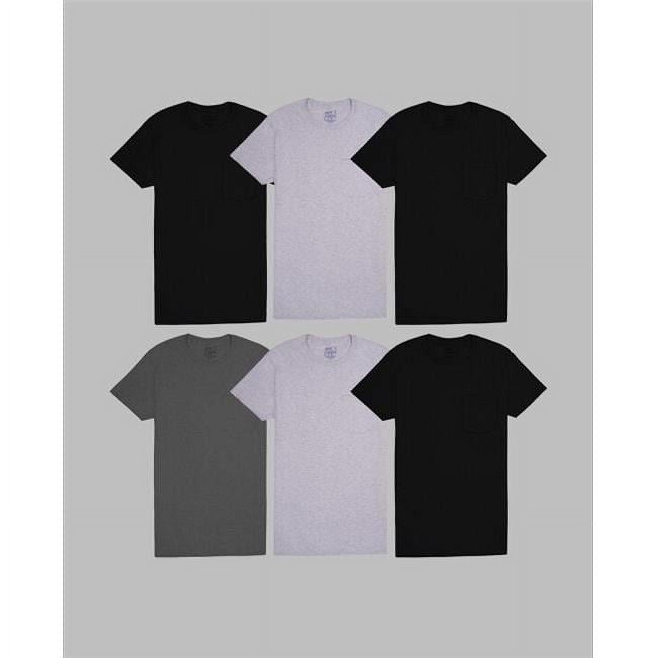 Men Crew Short Sleeve Fashion Pocket T-Shirt, Assorted Color - Small ...