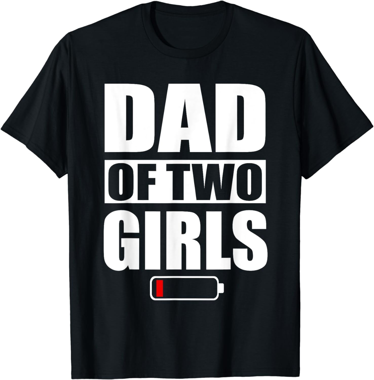 Men Dad Of 2 Girls Two Daughters Father's Day T-Shirt - Walmart.com