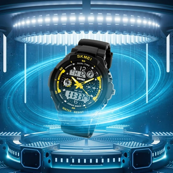 Men Digital Sports Watch with Stopwatch LED Backlight, Alarm Function ...