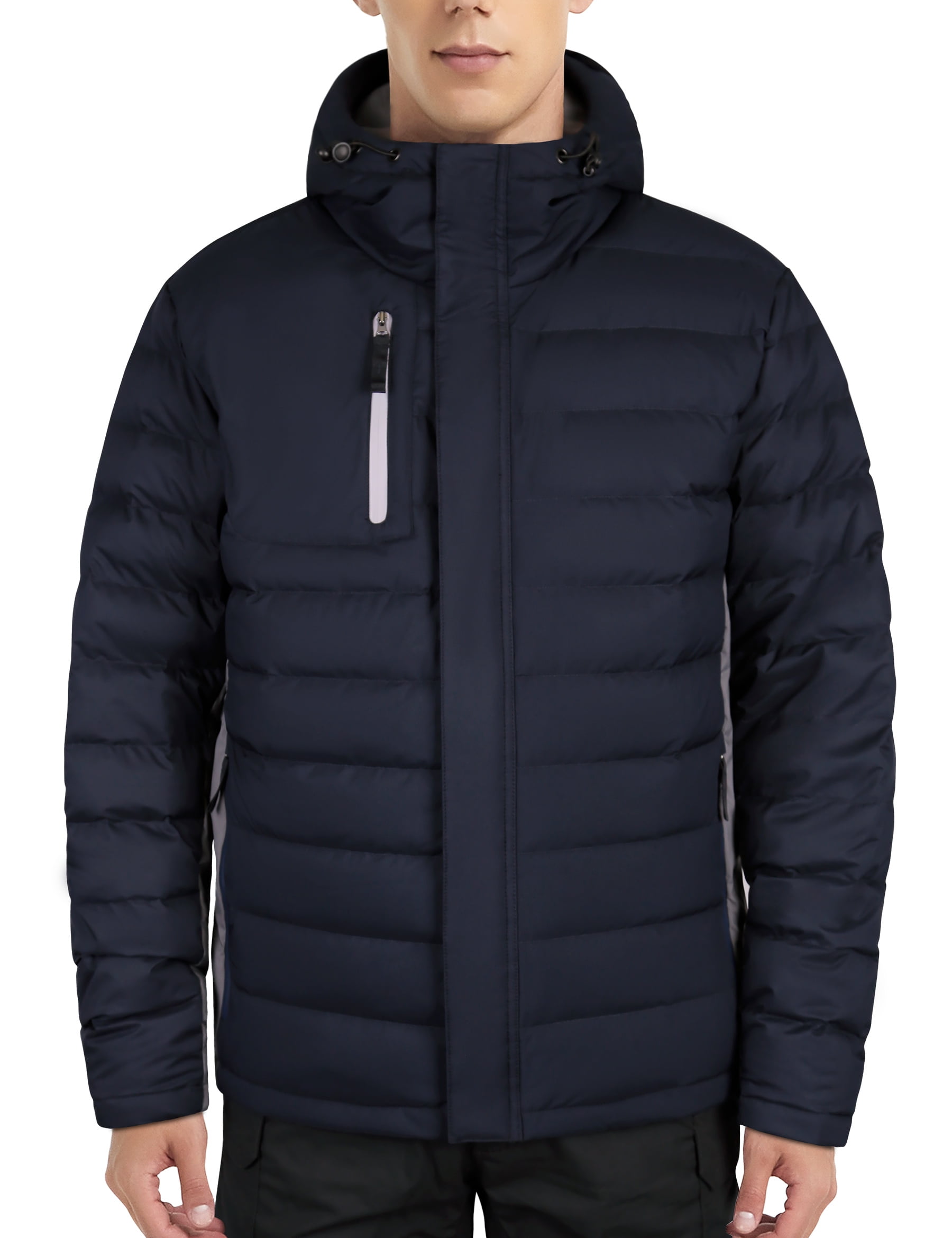 Men Down Jacket Hooded Lightweight Packable Puffer Jacket Water ...