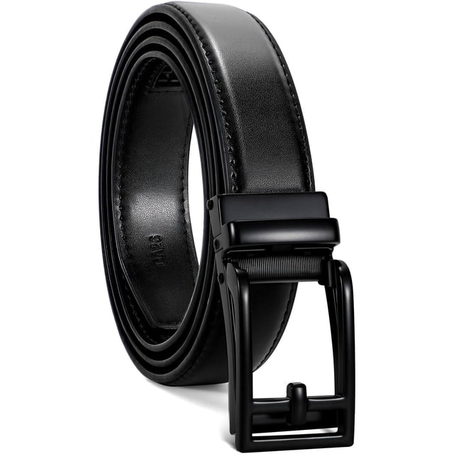 Men Dress Belt Men Adjustable Leather Belt Men Leather Ratchet Belt ...