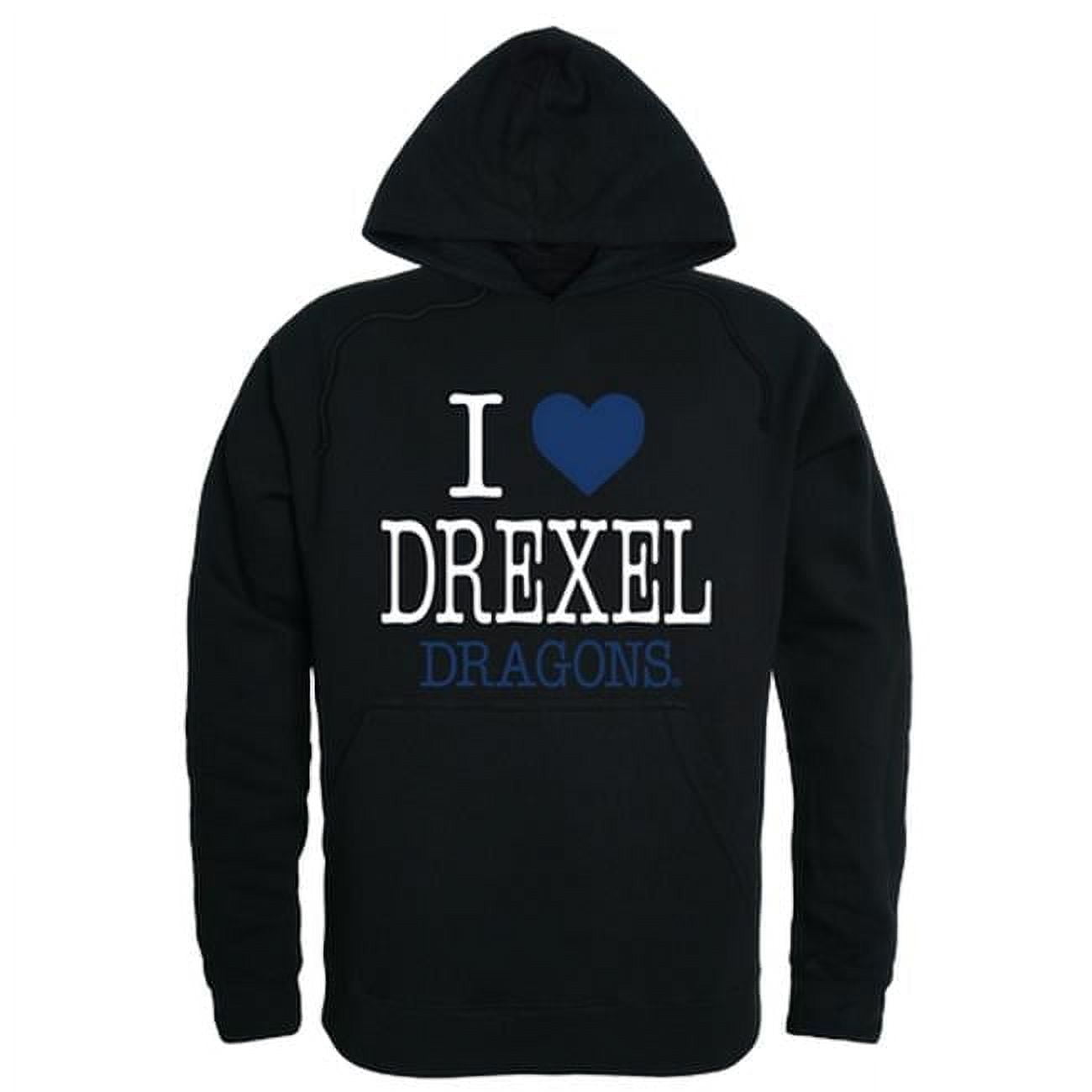 Men Drexel University Dragons I Love Hoodie, Black - Extra Large ...