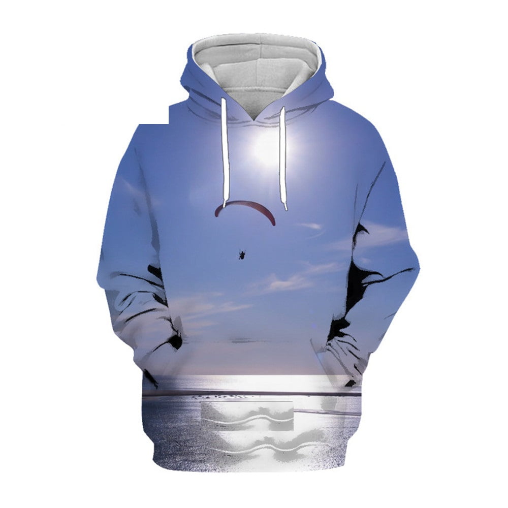 Men Extreme Sports Paraglider Glider Skydiving 3D Print Hoodie Hip Hop ...