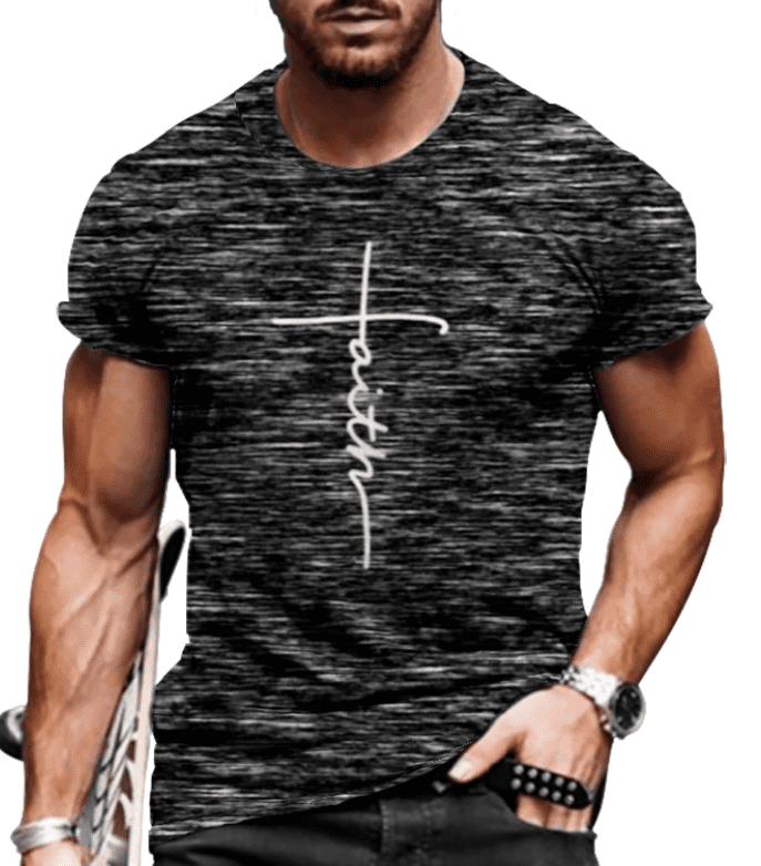 Men Fashion Black White Cross Print Pattern - Walmart.com