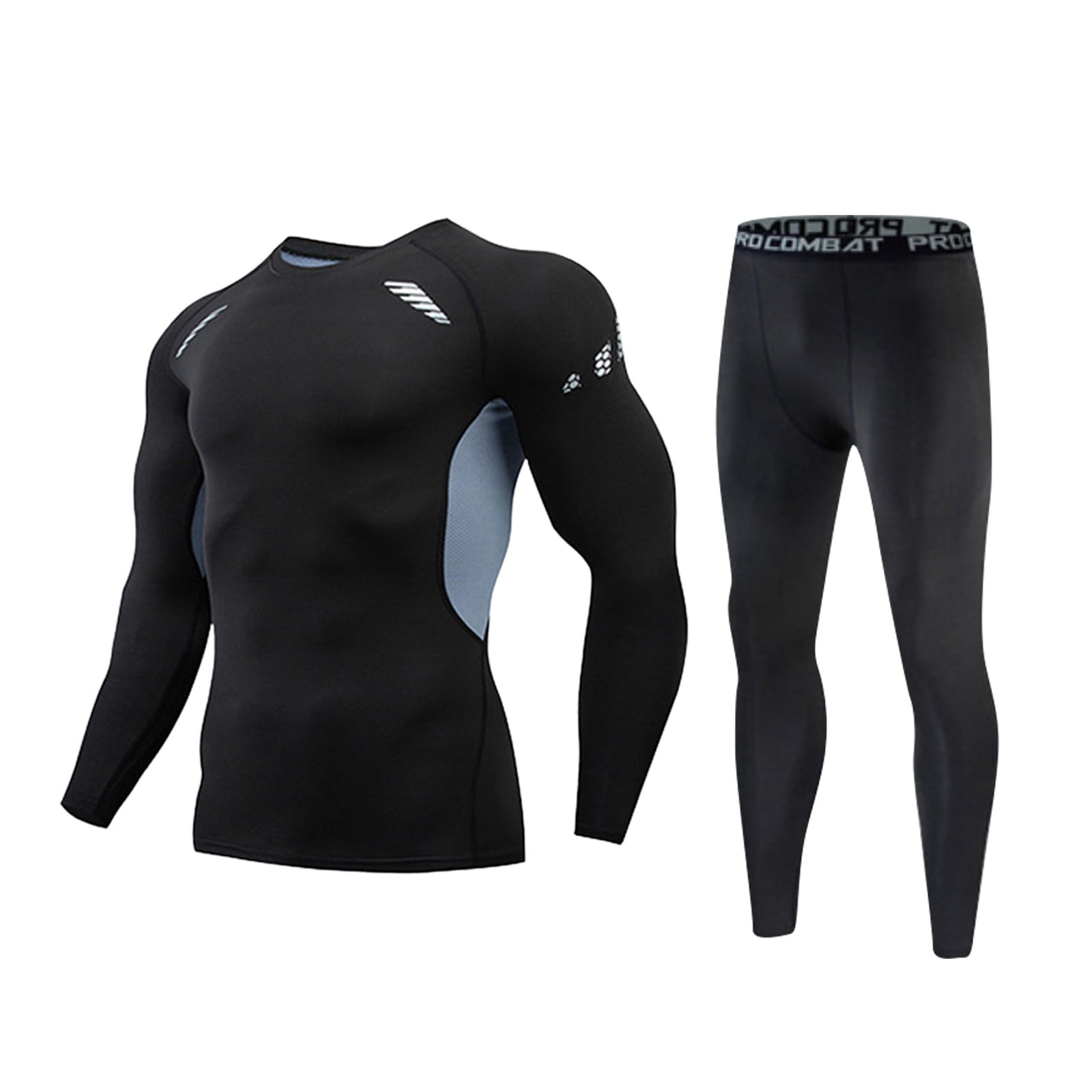 JIKNTTR Men Fashion Thermal Underwear Quick Heating Clothes Pant Set ...
