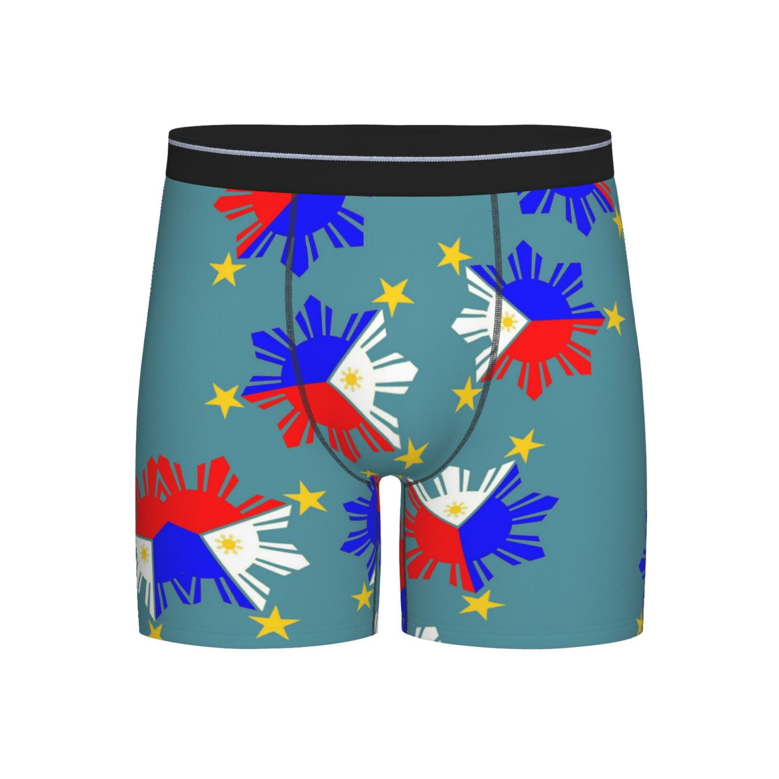 Men Filipino Flag Stars Sun Pattern Boxer Briefs Moisture Wicking Funny ...