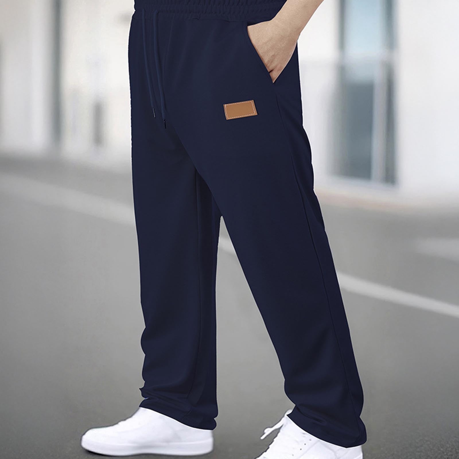 Men Flare Pants Men's Big and Tall Sweat Pants Mens Big and Tall Sweats ...