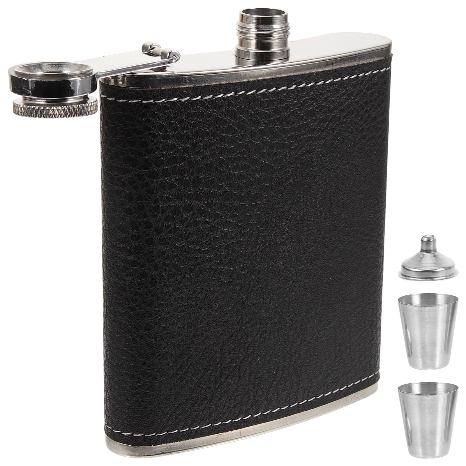 Men Flask Camping Black Whiskey Decanter Mens Gifts Liquor Bottle ...