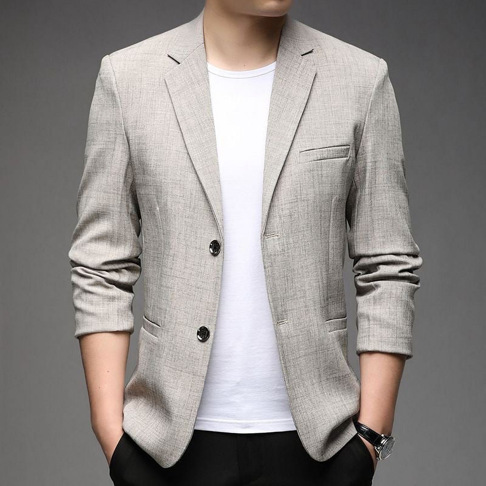 Men Formal Wear Thin Blazers Jackets New Spring Male Business Casual ...