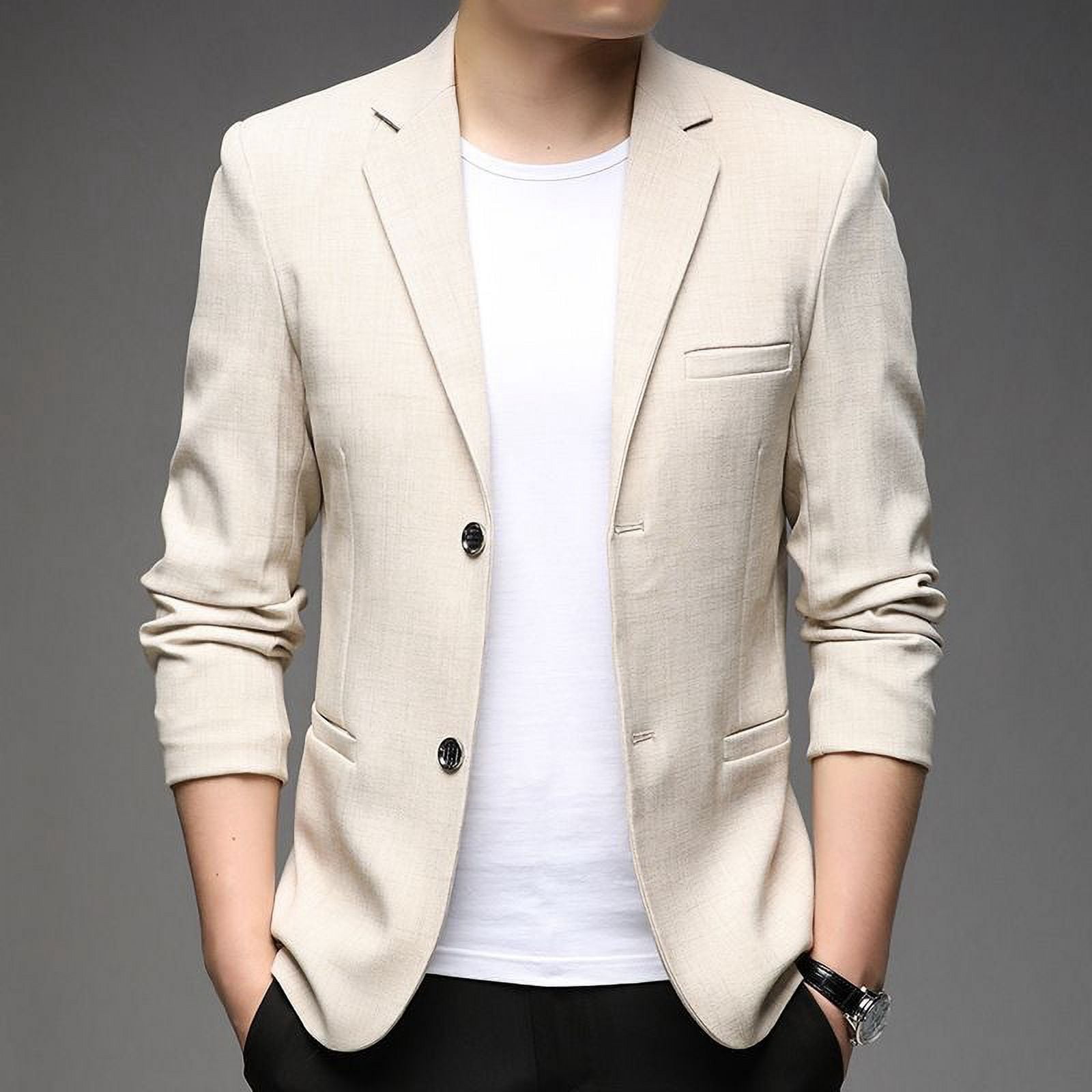 Men Formal Wear Thin Blazers Jackets New Spring Male Business Casual ...