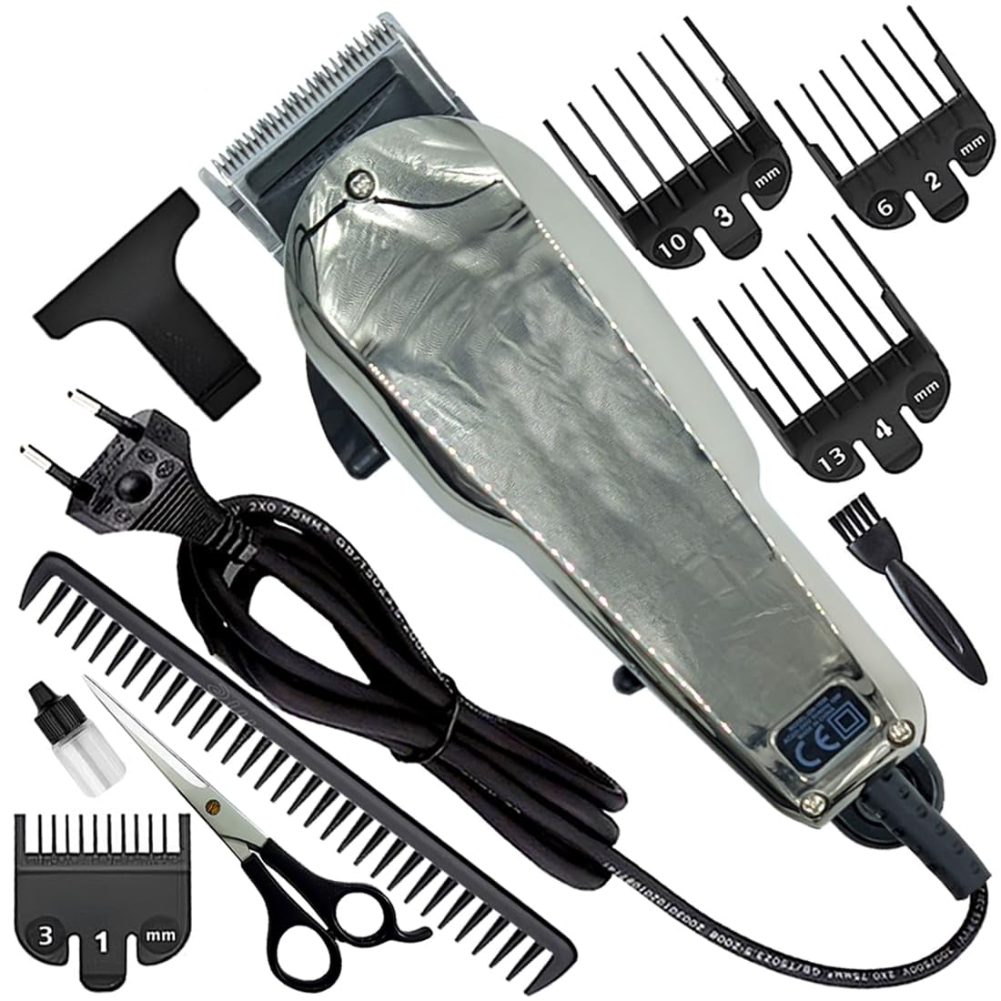 Men Fully Waterproof Big Powerful Corded Hair Clipper Electric Razor ...