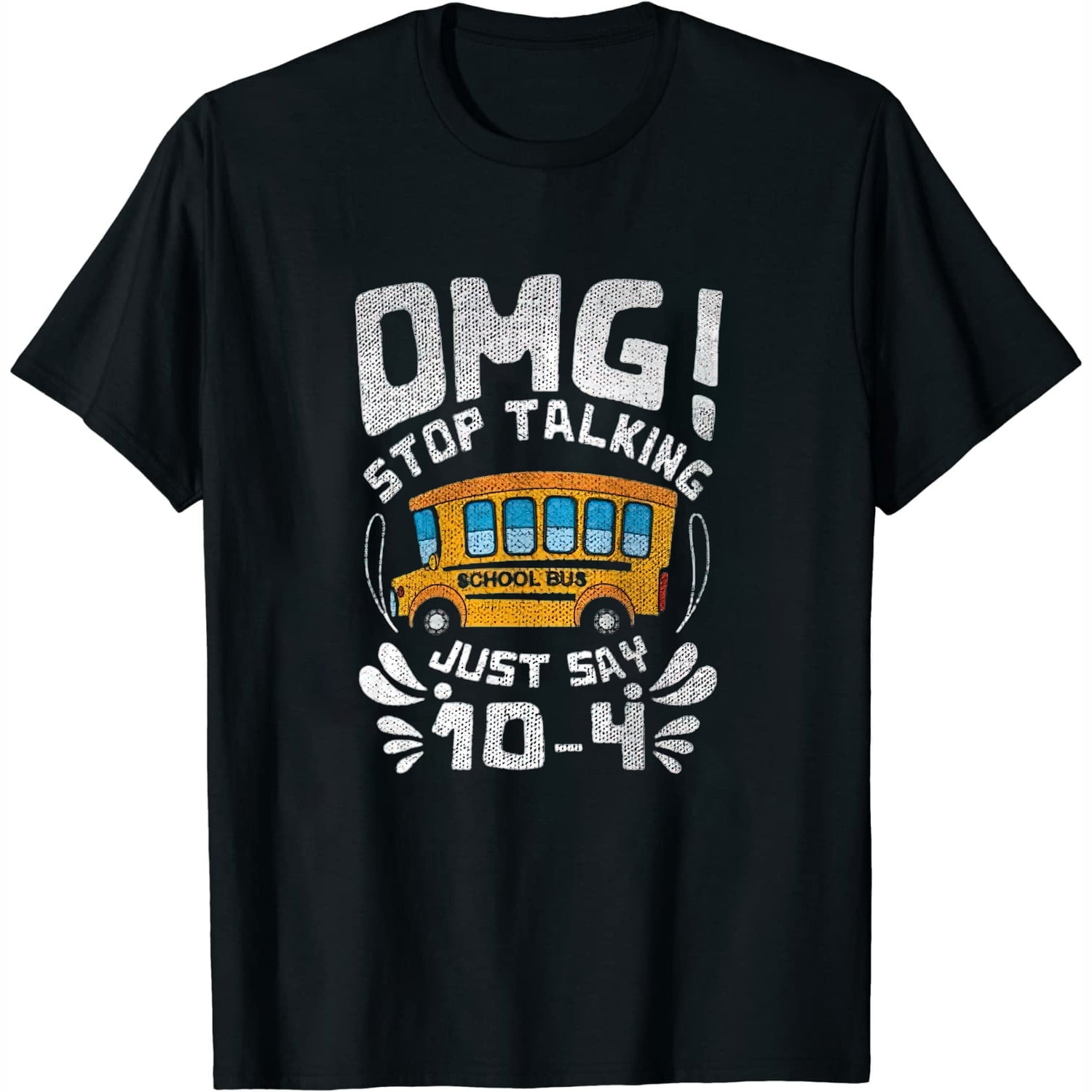 Men Funny Stop Talking to the Bus-Driver School Bus Design pure cotton ...