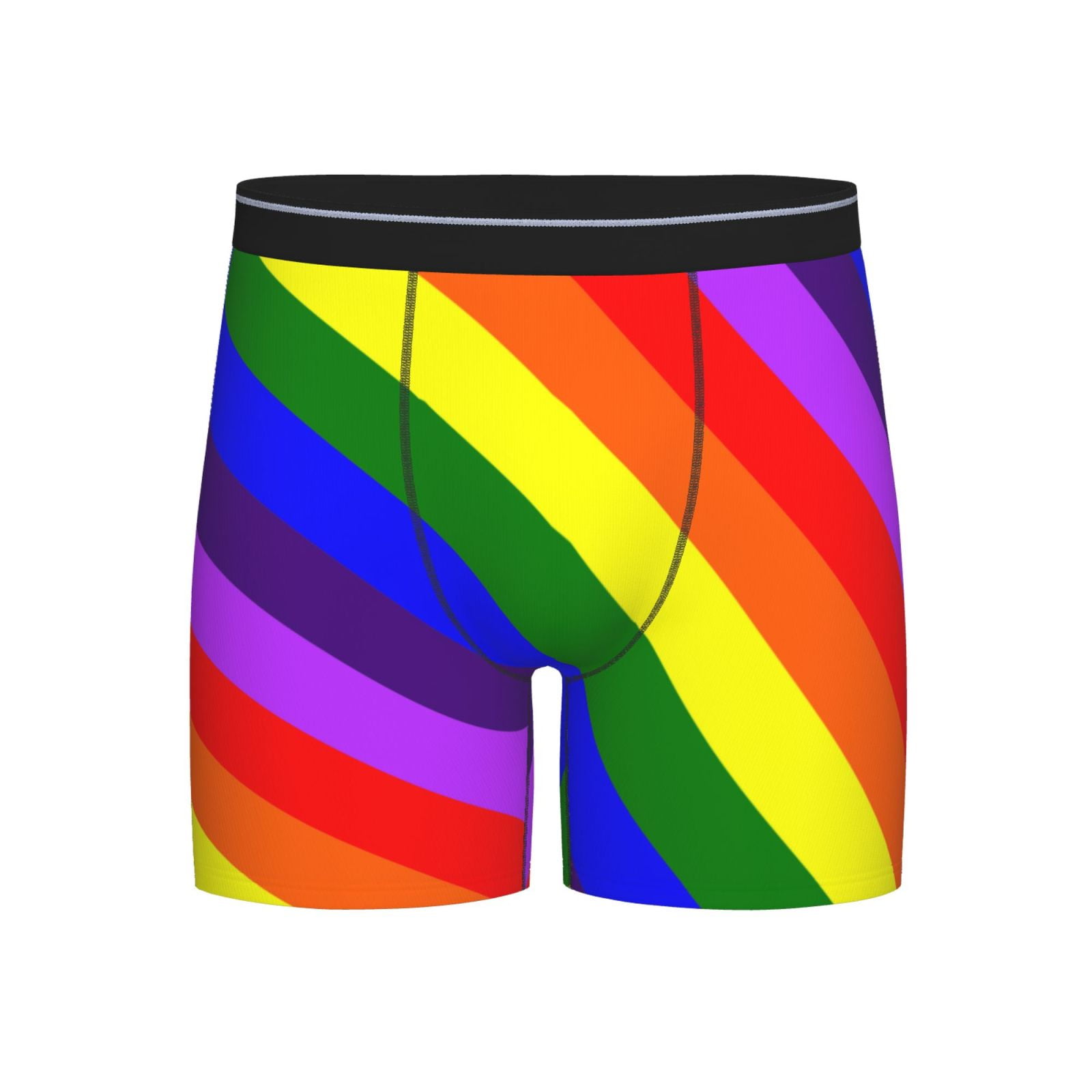Men Gay-Pride Flag Boxer Briefs Novelty Boxer Shorts Underwear No Fly ...