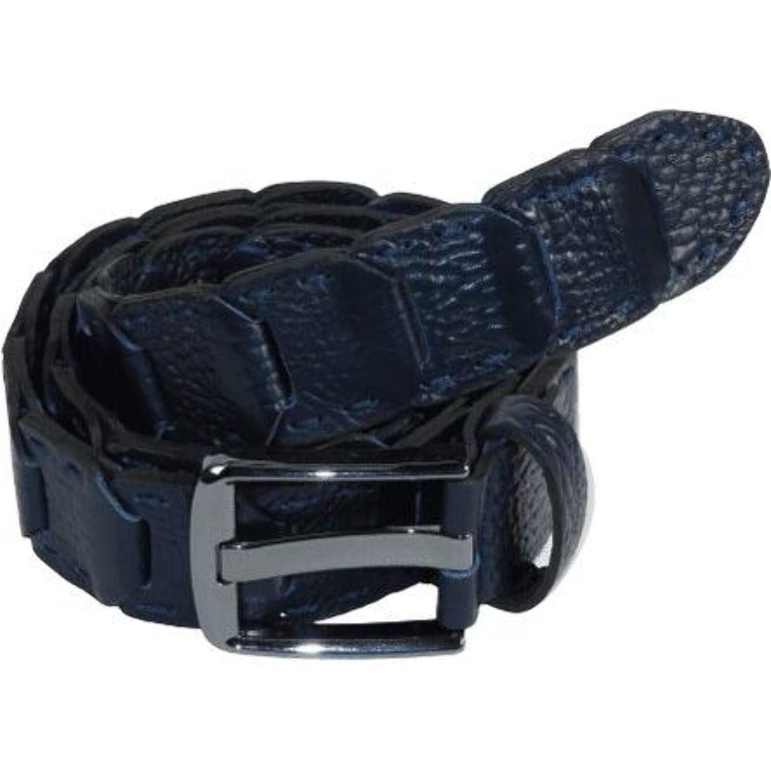 Men Genuine Leather Belt PIERO ROSSI Turkey Crocodile print Hand Stitch ...