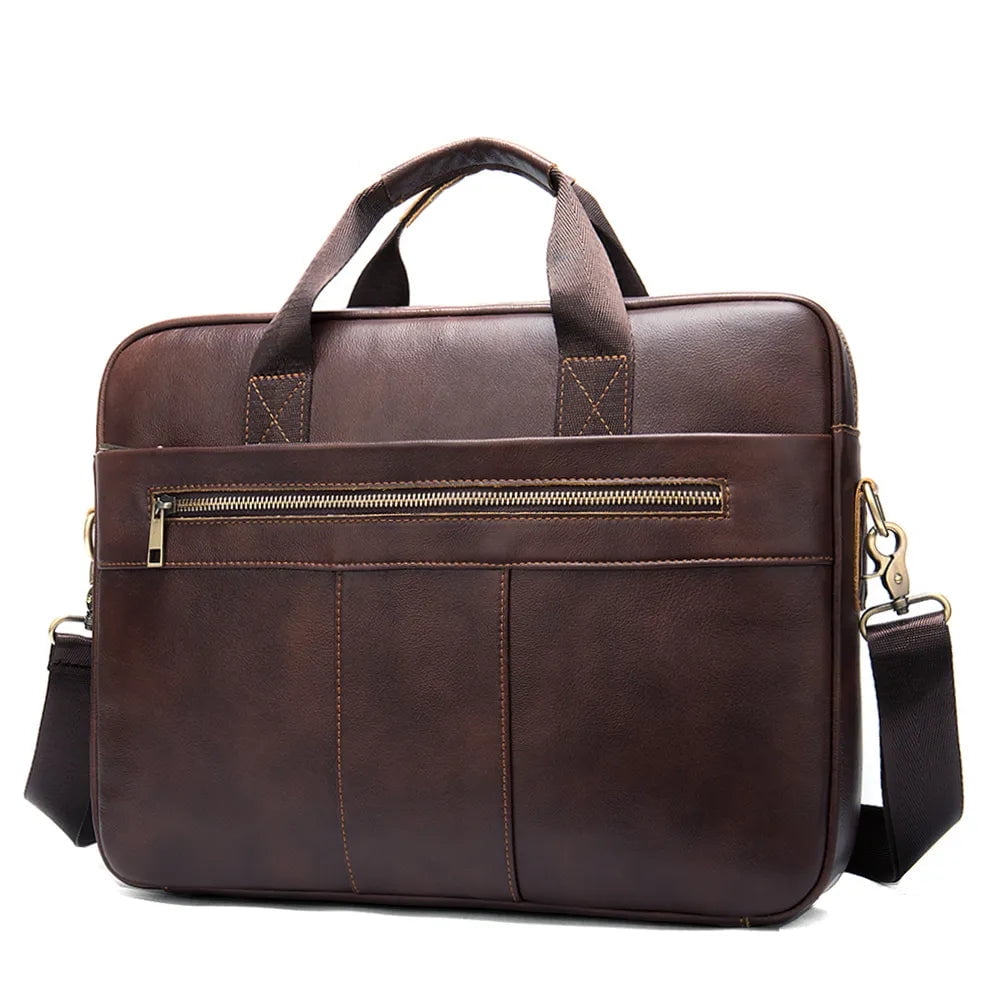 Men Genuine Leather Handbags Casual Leather Laptop Bags Male Business ...