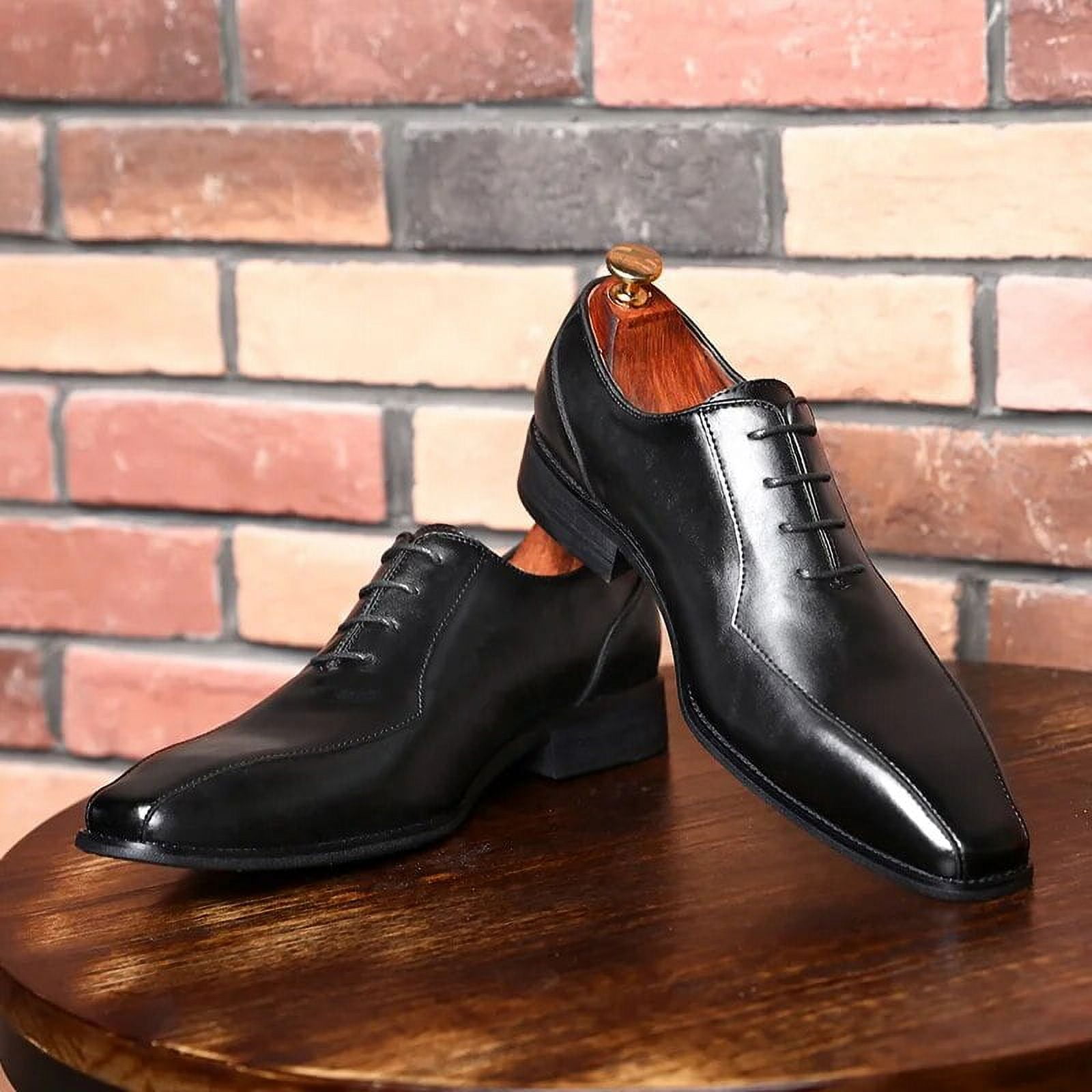 Men Genuine cow leather brogue wedding Business mens casual flats shoes ...