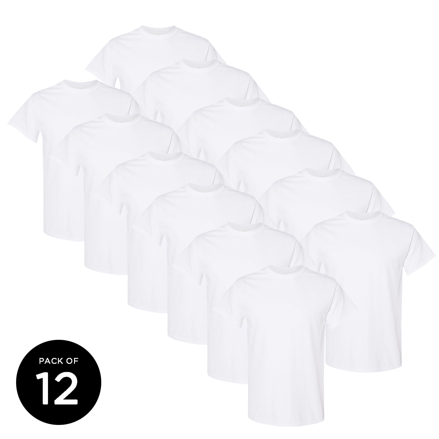 Men Gildan Shirts White Color - Single TShirt OR Pack of 6 OR Pack of ...