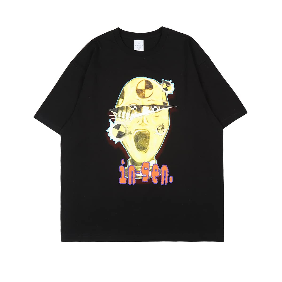 Men Graphics Print T-Shirt Hip Hop Tee Shirt Rapper Crew Neck Cotton ...