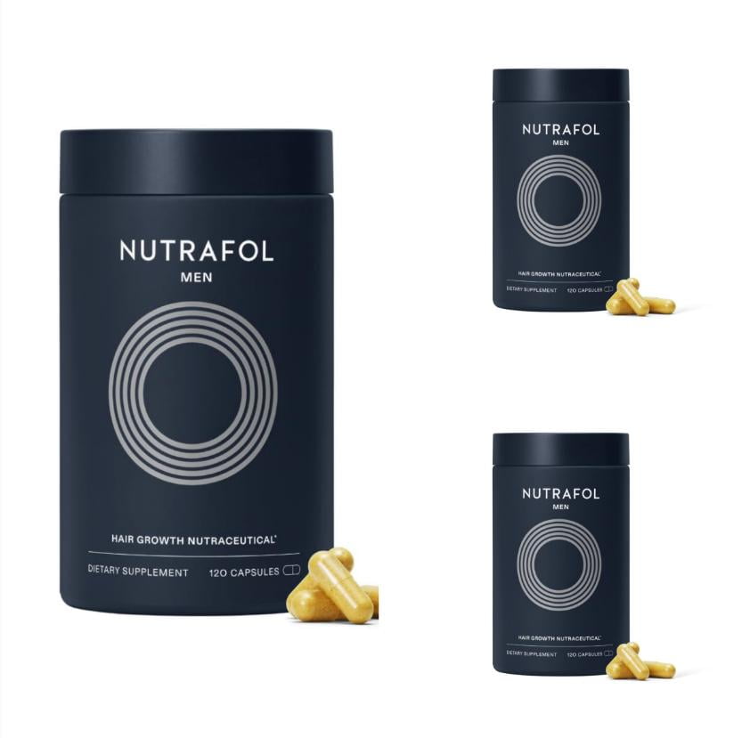 Men Ha-ir Gr-owth Sup-plements , Thic-ker and Stro-nger Ha-ir, 120 Cap丶 ...