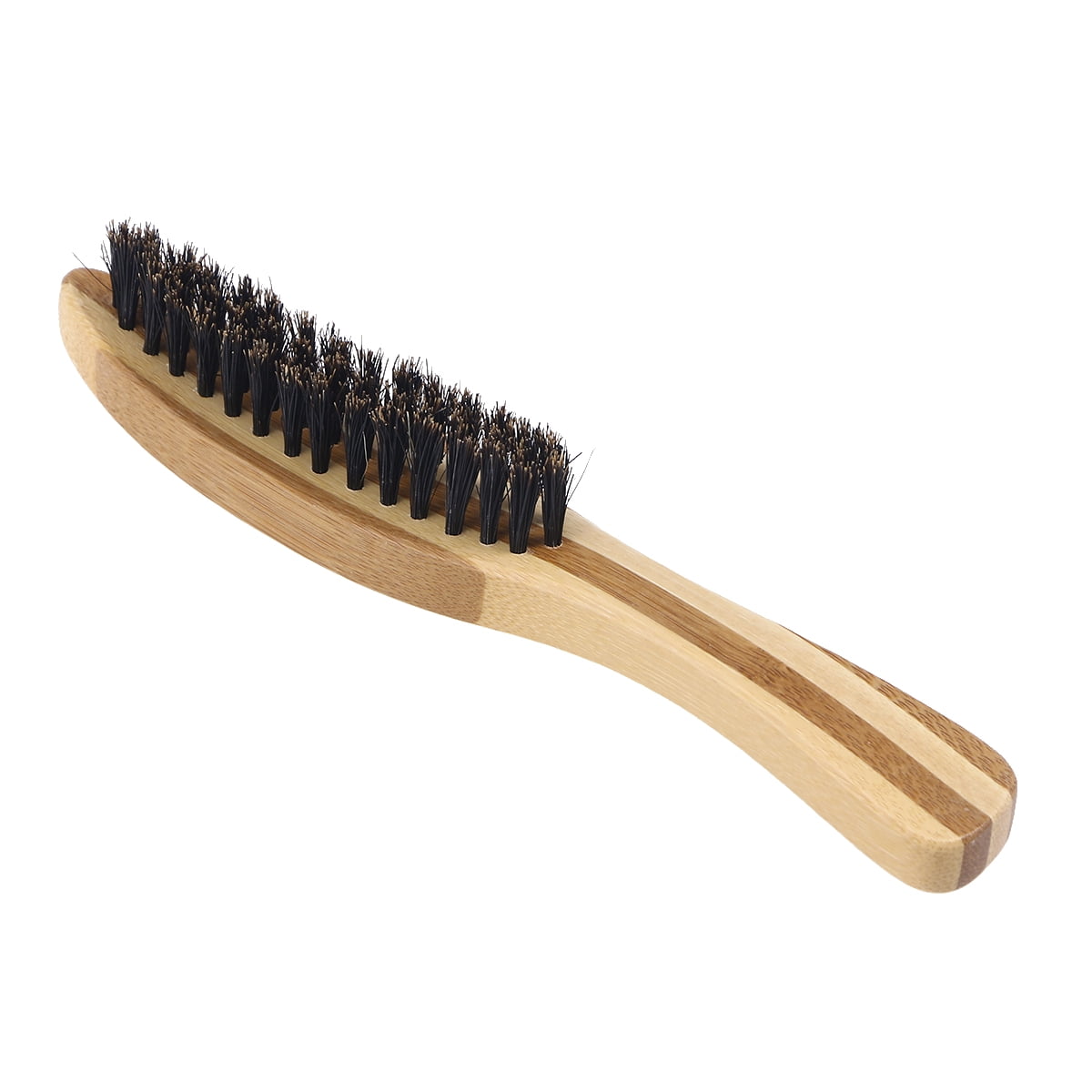 Men Handmade Mustache Brush Bristle Brush Natural Wood Handle Anti ...