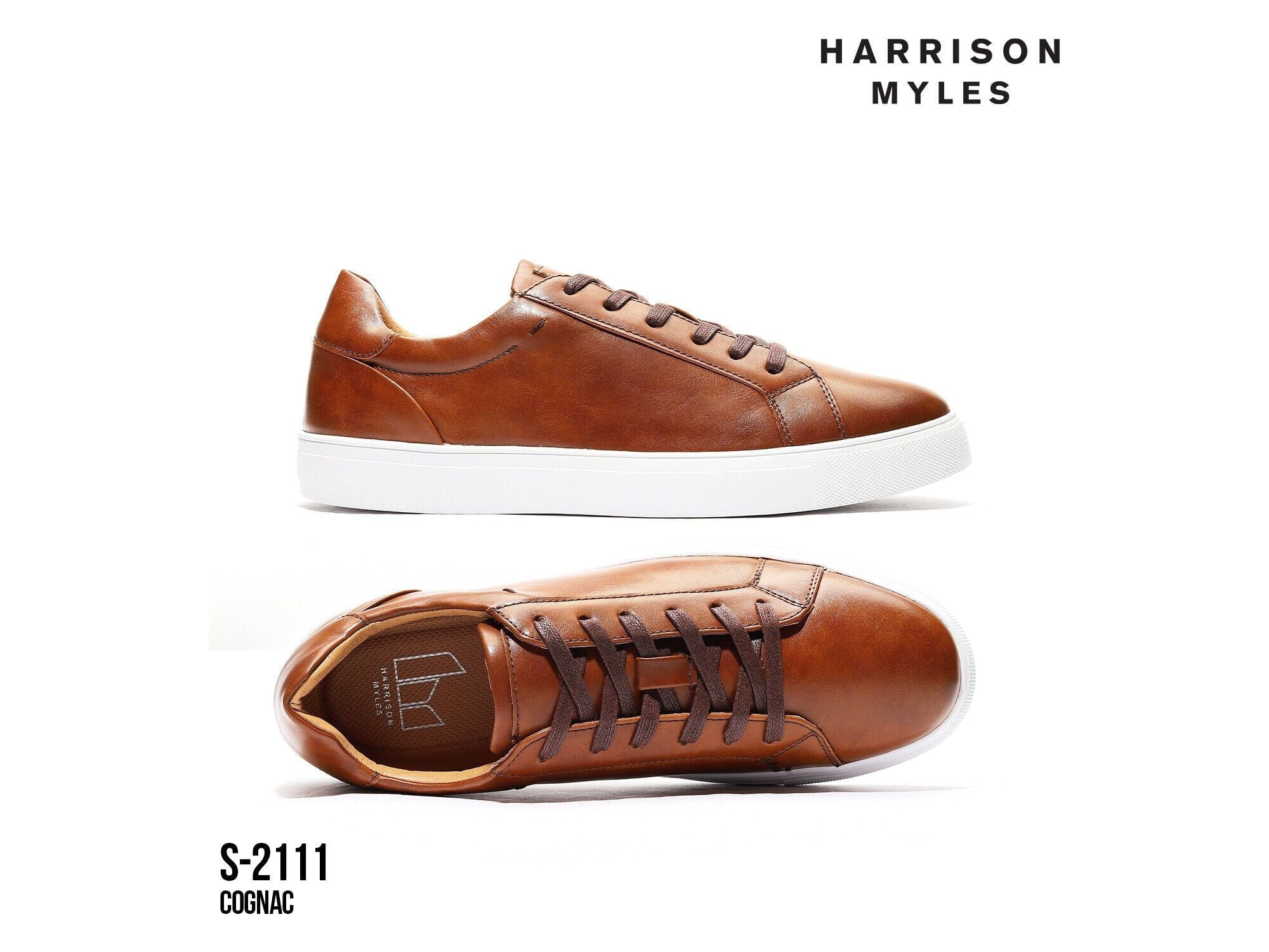 Men Harrison Myles Sneaker Dress Shoes Soft Comfort Lace Cushioned ...