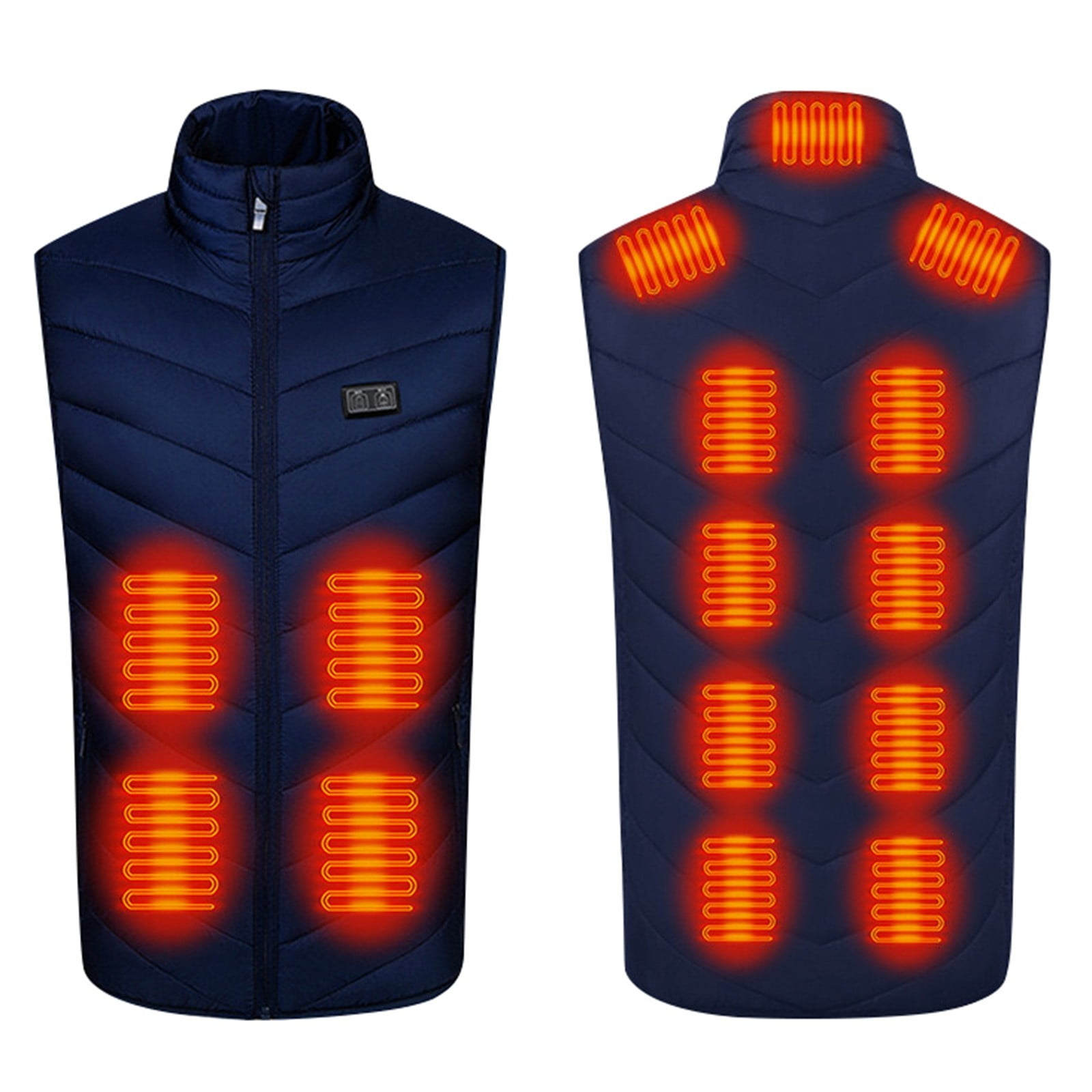 Men Heated Vest 27 Heat Zones Fast Warm Up Heated Vest Outerwear ...