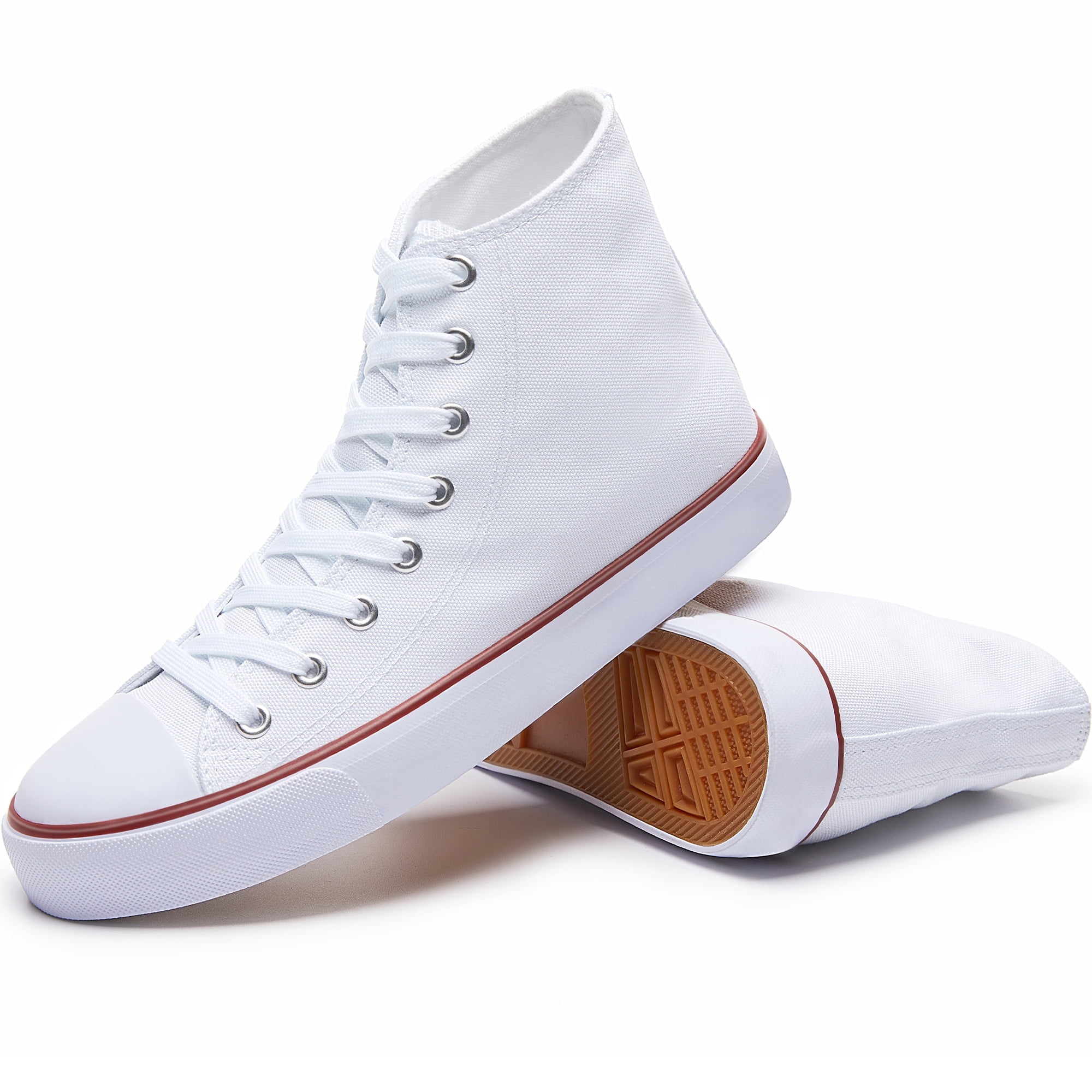 Men High top Canvas Sneakers Classic mid calf Fashion Shoes Casual High ...