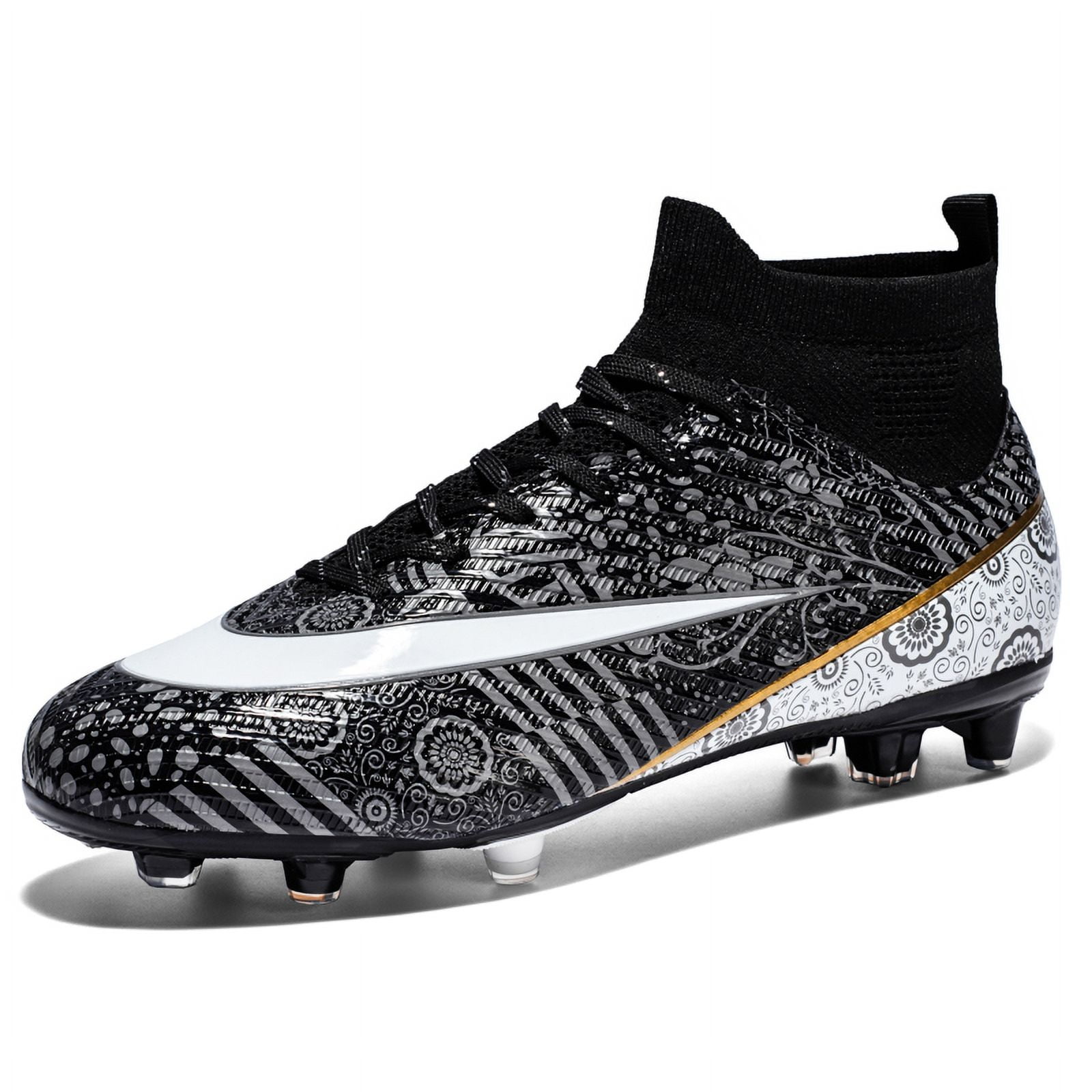 Men High Top Soccer Cleats Shoes Teenager Football Boots Turf - Walmart.com