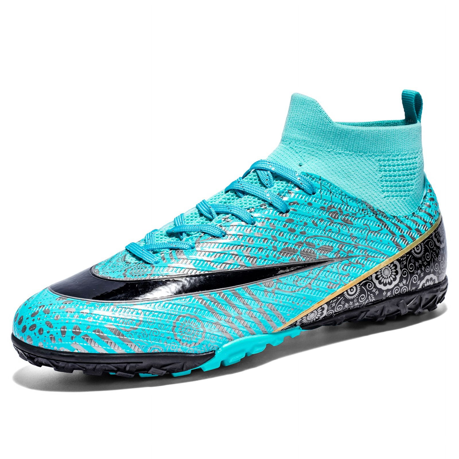 Men High Top Soccer Cleats Shoes Teenager Football Boots Turf - Walmart.com