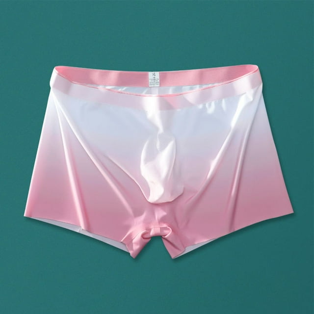 Men Ice Silk Sheer Underwear Underpants Breathable Ultrathin Boxer ...