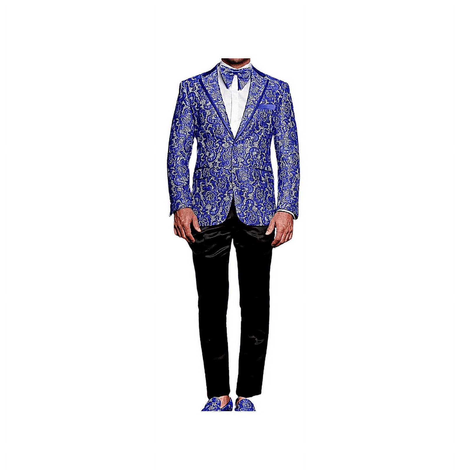 Men Insomnia Manzini Blazer Stage Performer Singer Prom MZN137 Royal ...
