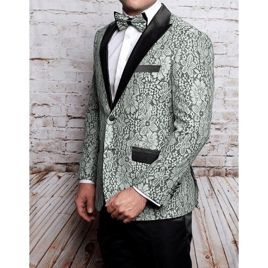 Men Insomnia Manzini Blazer Stage Performer Singer Prom MZN138 Aqua ...
