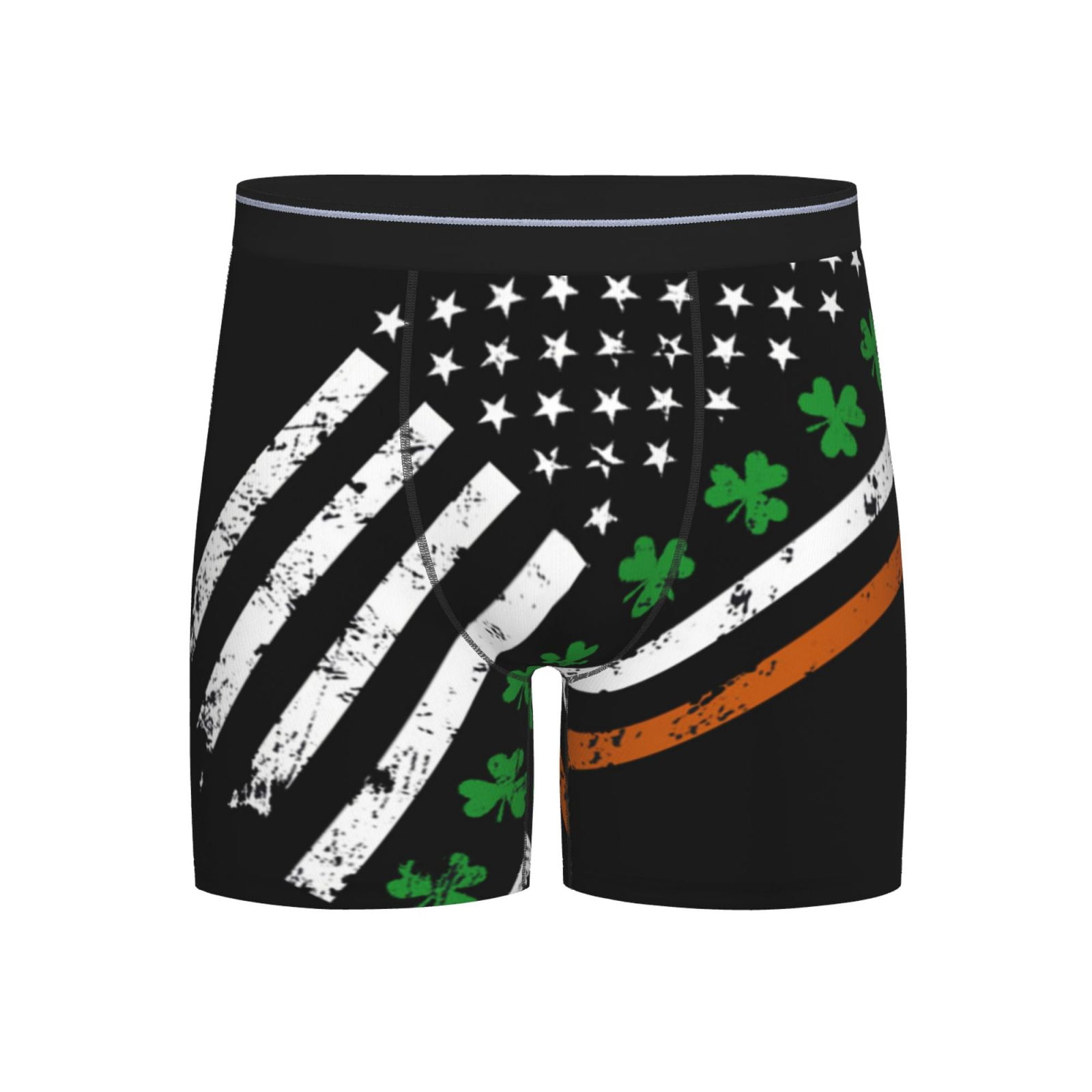 Men Irish America Flag Boxer Briefs Novelty Boxer Shorts Underwear No ...