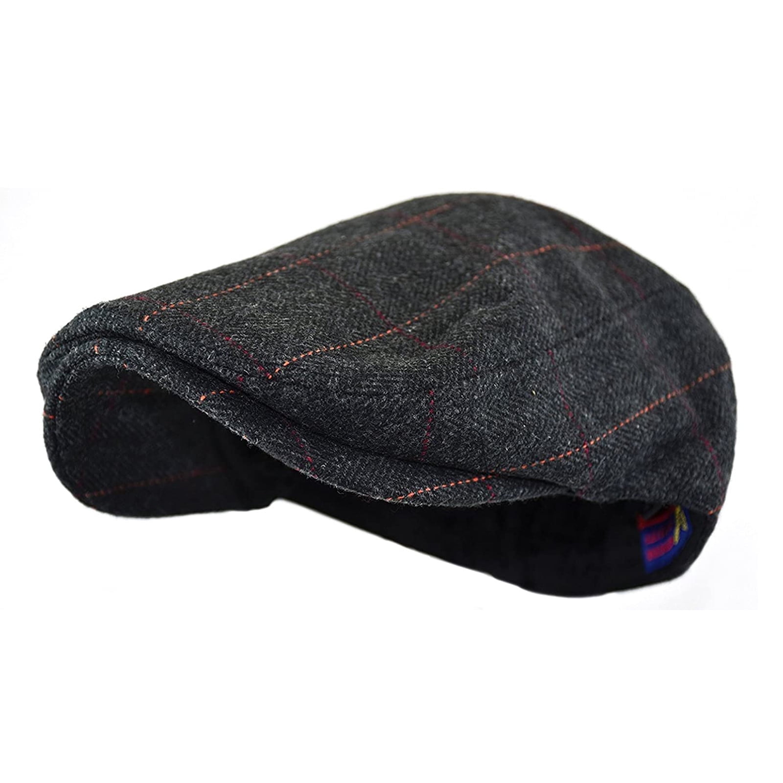 Men Newsboy Cap Men's Classic Herringbone Tweed Wool Blend Tweed Flat ...