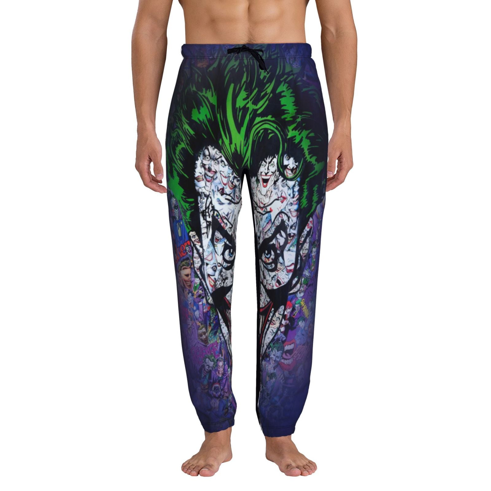 Men Joker Sweatpants Funny 3D Print Sports Joggers Pants Casual Graphic ...