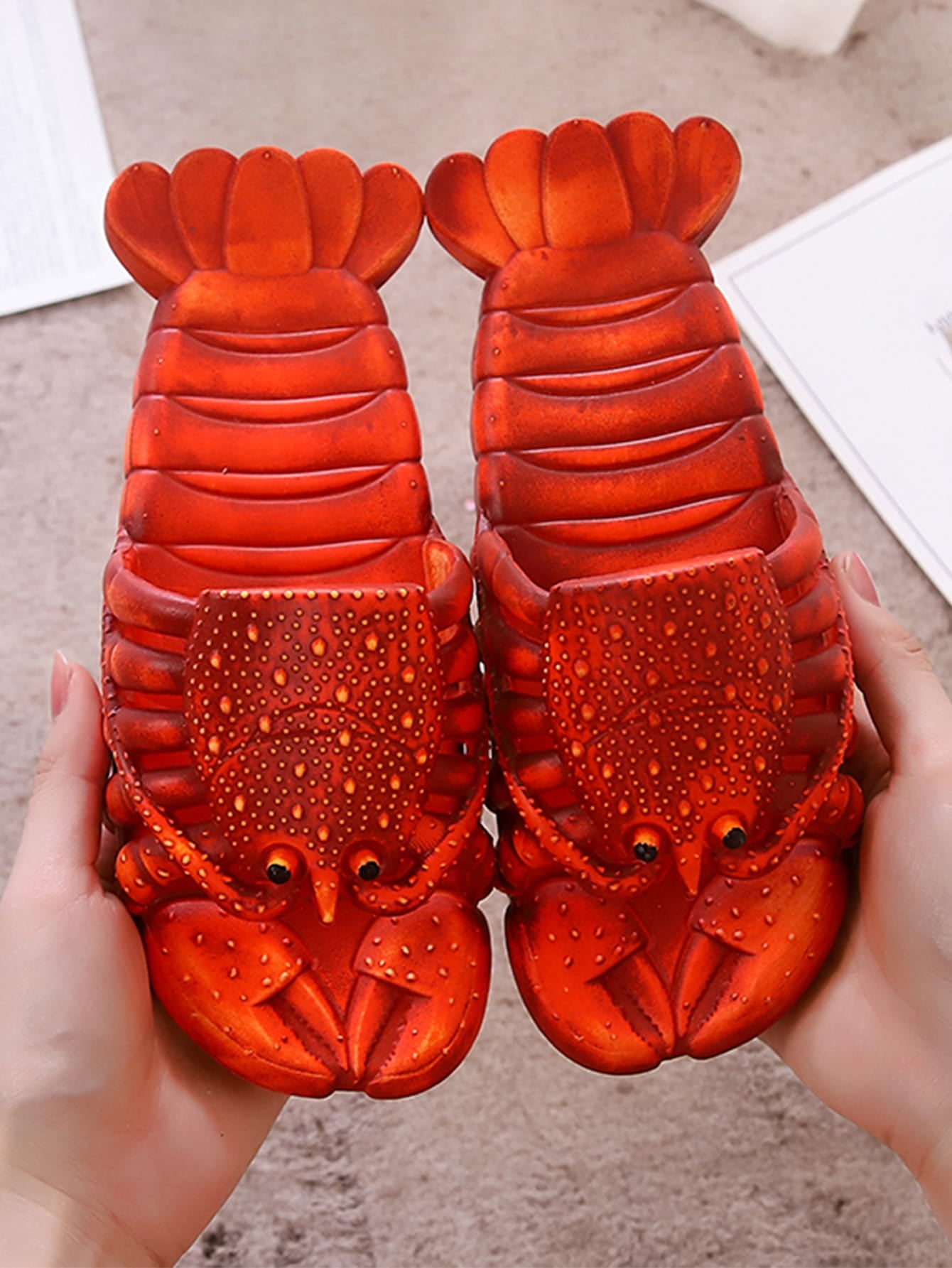 Men Lobster Design Slides Funny Open Toe Slides - Walmart.com