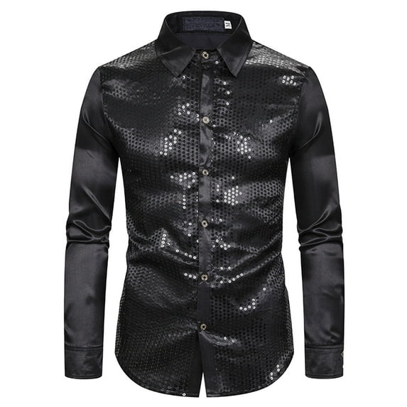 Men Long Sleeve Dress Shirts Free Casual Cardigan Regular Fit Collar ...