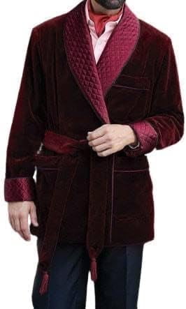 Men Luxurious Velvet Double Breasted Smoking Jacket Dinner Party Wear ...