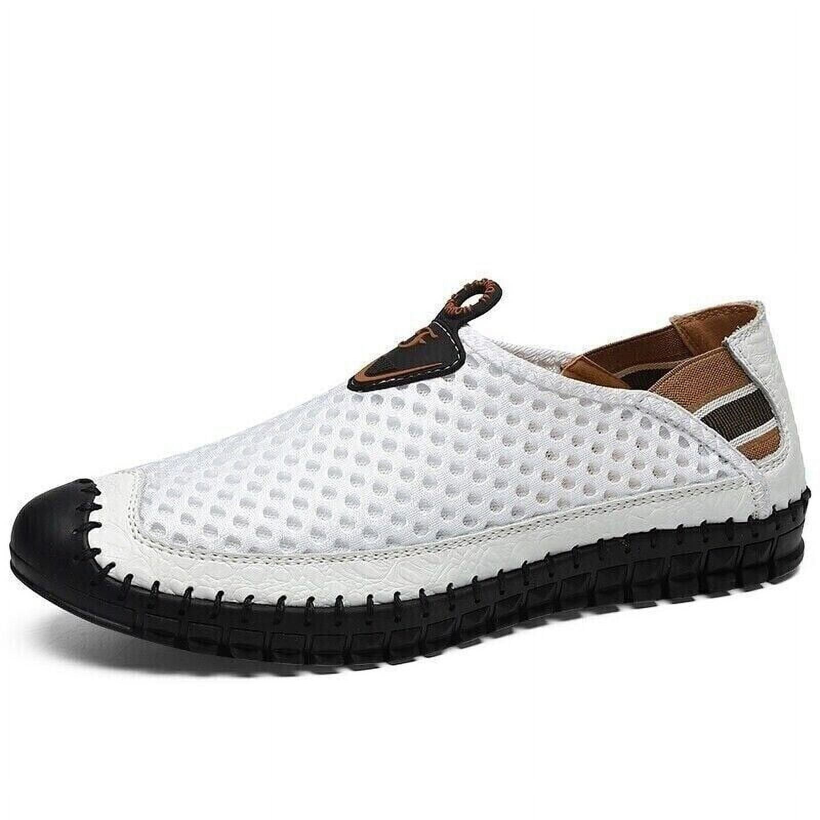 Men Mesh Breathable Casual Slip on Shoes Loafers Beach Water Sandals ...
