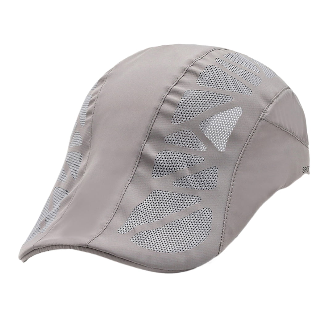 Men Meshes Flat Beret Caps Breathable Meshes Beret Hat Travel Leisures ...