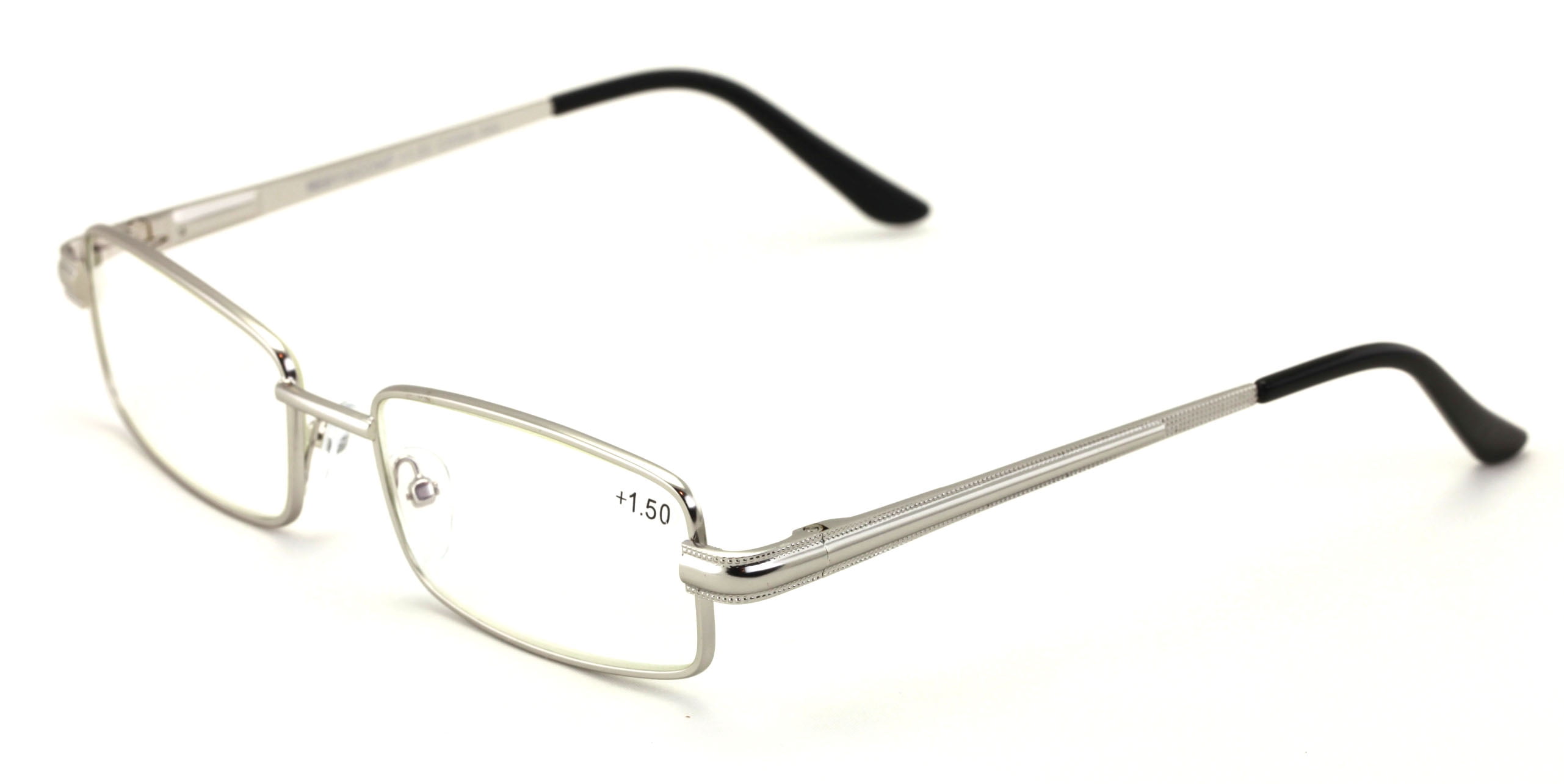 Men Metal Rectangle Computer Reading Glasses - Reduce fatigue, strain ...