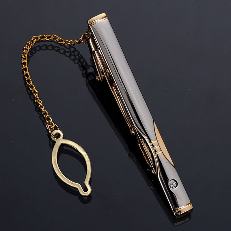 Men Metal Simple Necktie Buckle Gold Silver Color Tie Bar Clasp Clip ...