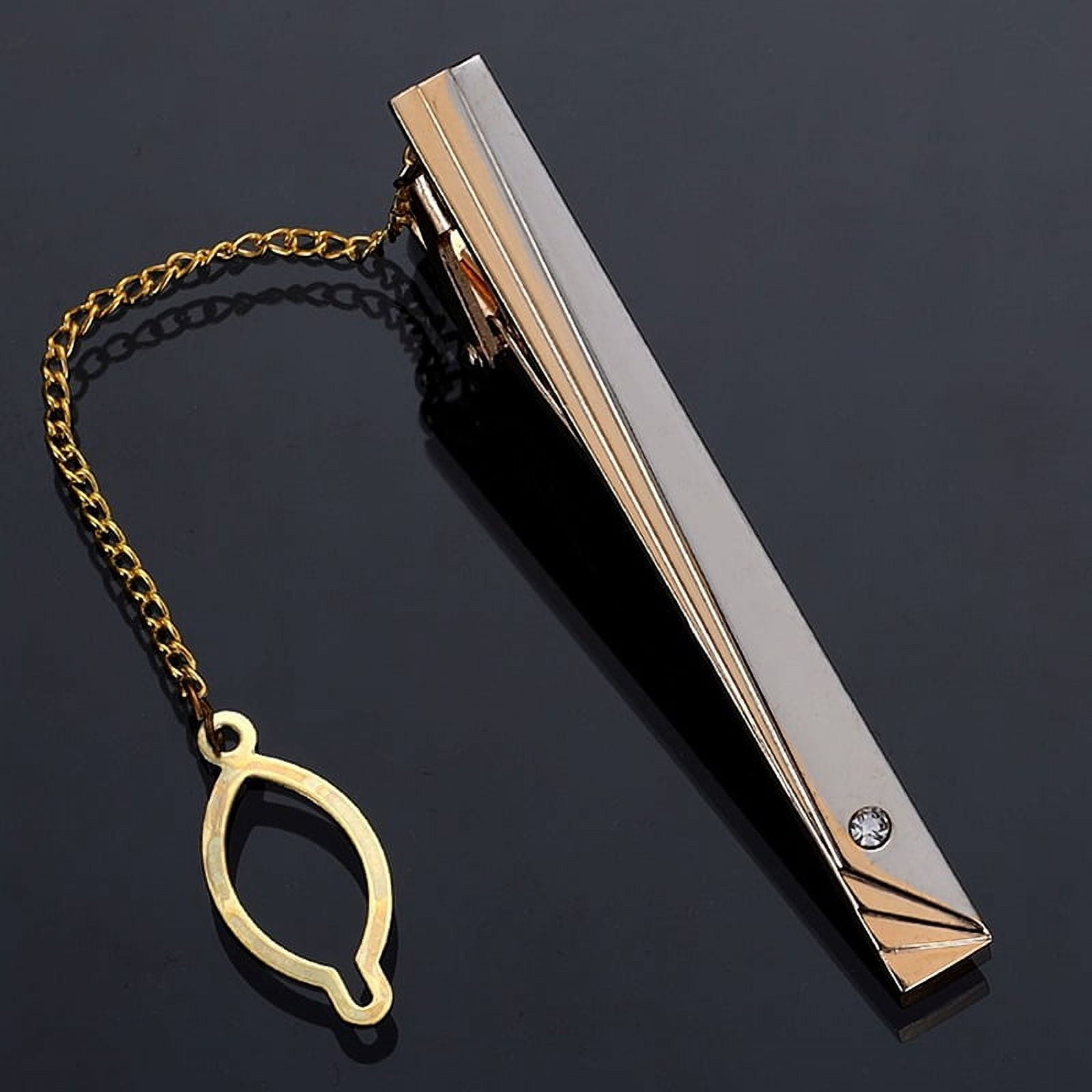 Men Metal Simple Necktie Buckle Gold Silver Color Tie Bar Clasp Clip ...